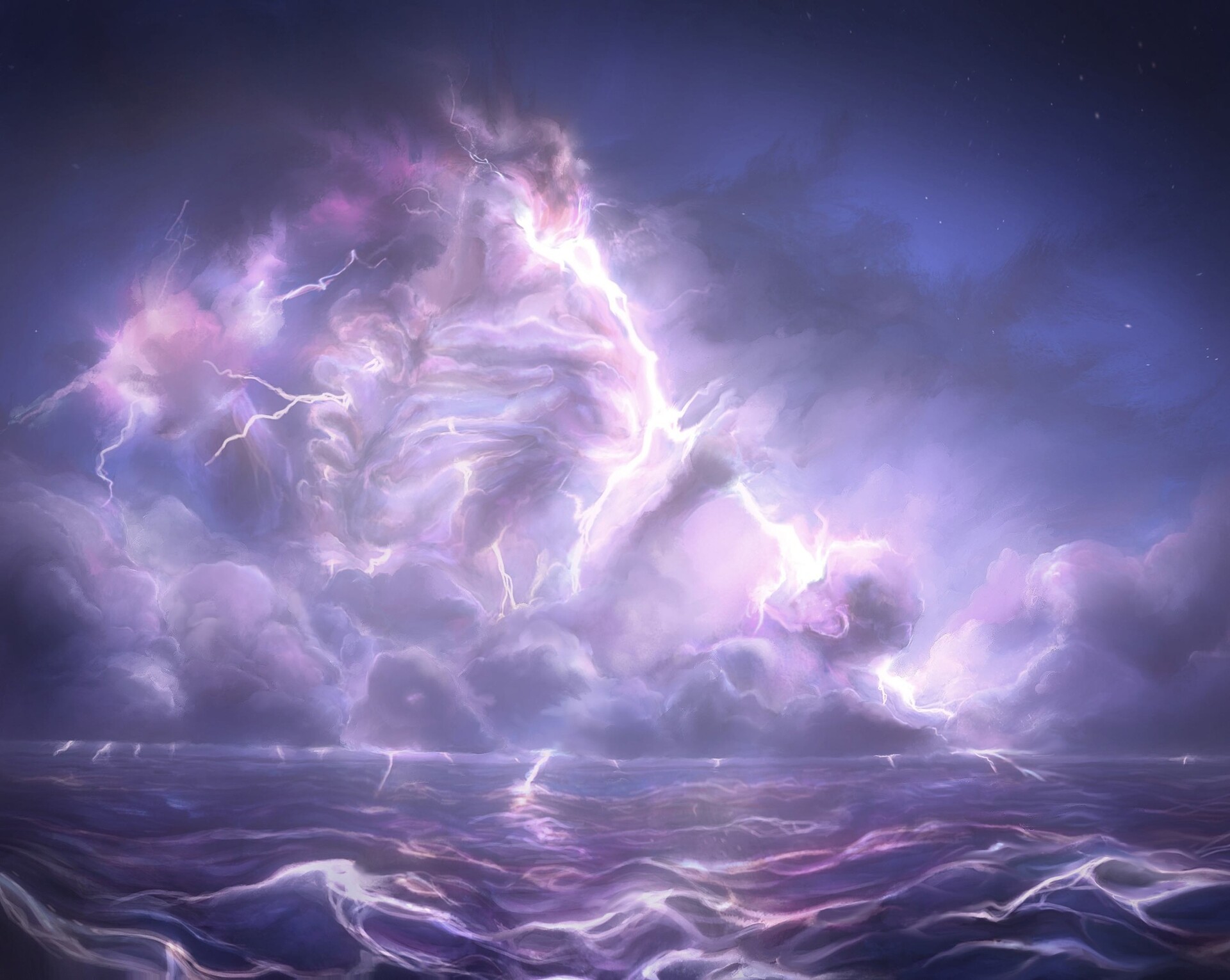 ArtStation - Thunder and lightning