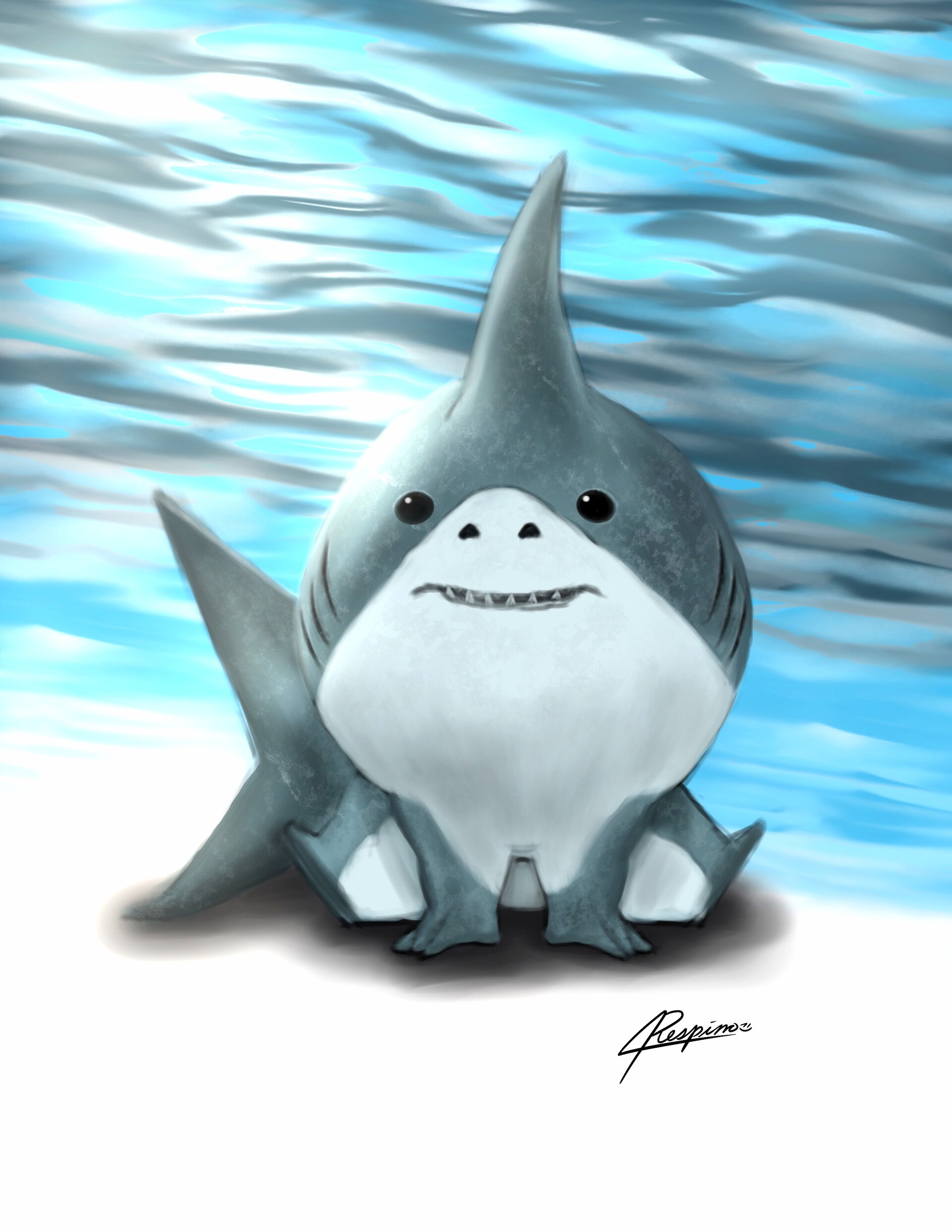 Gab Respino - Jeff the Land Shark - Concept Design