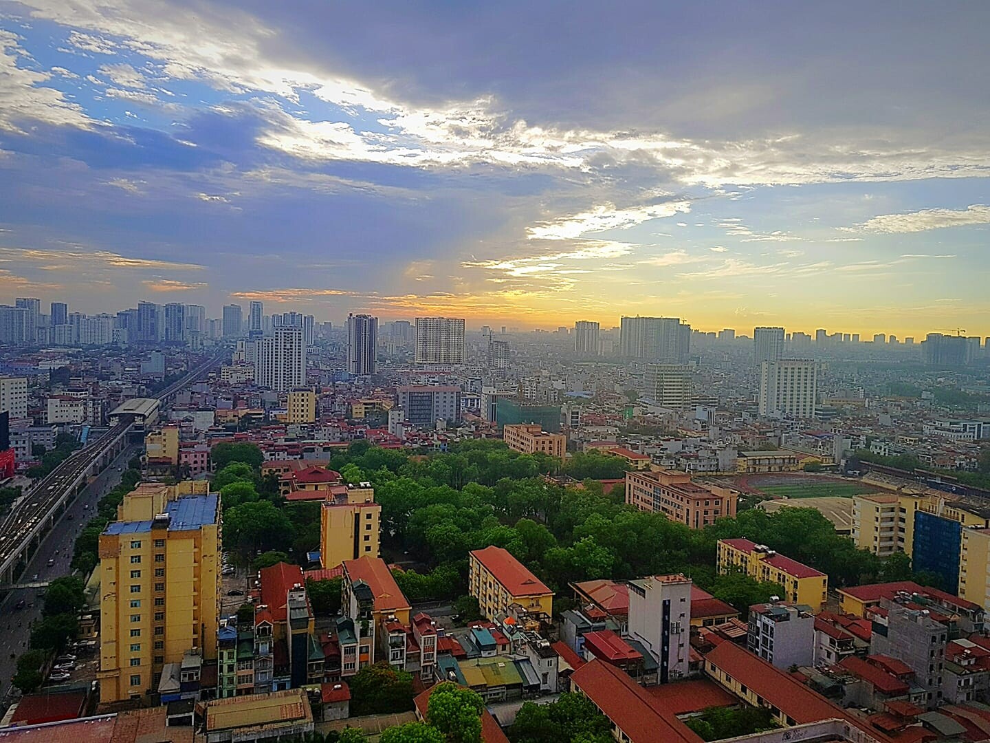 ArtStation - Sunset on my city