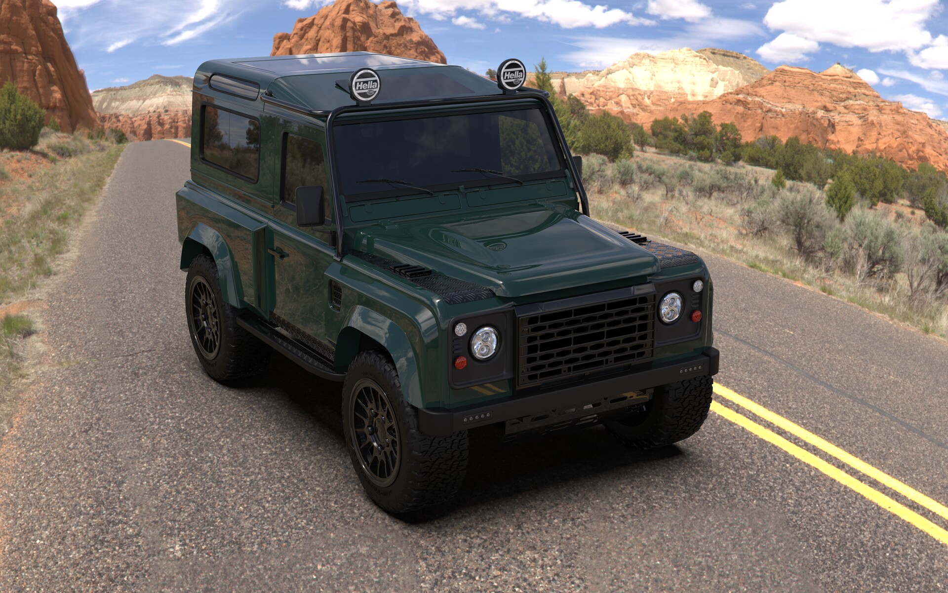 ArtStation - Land Rover Defender D90