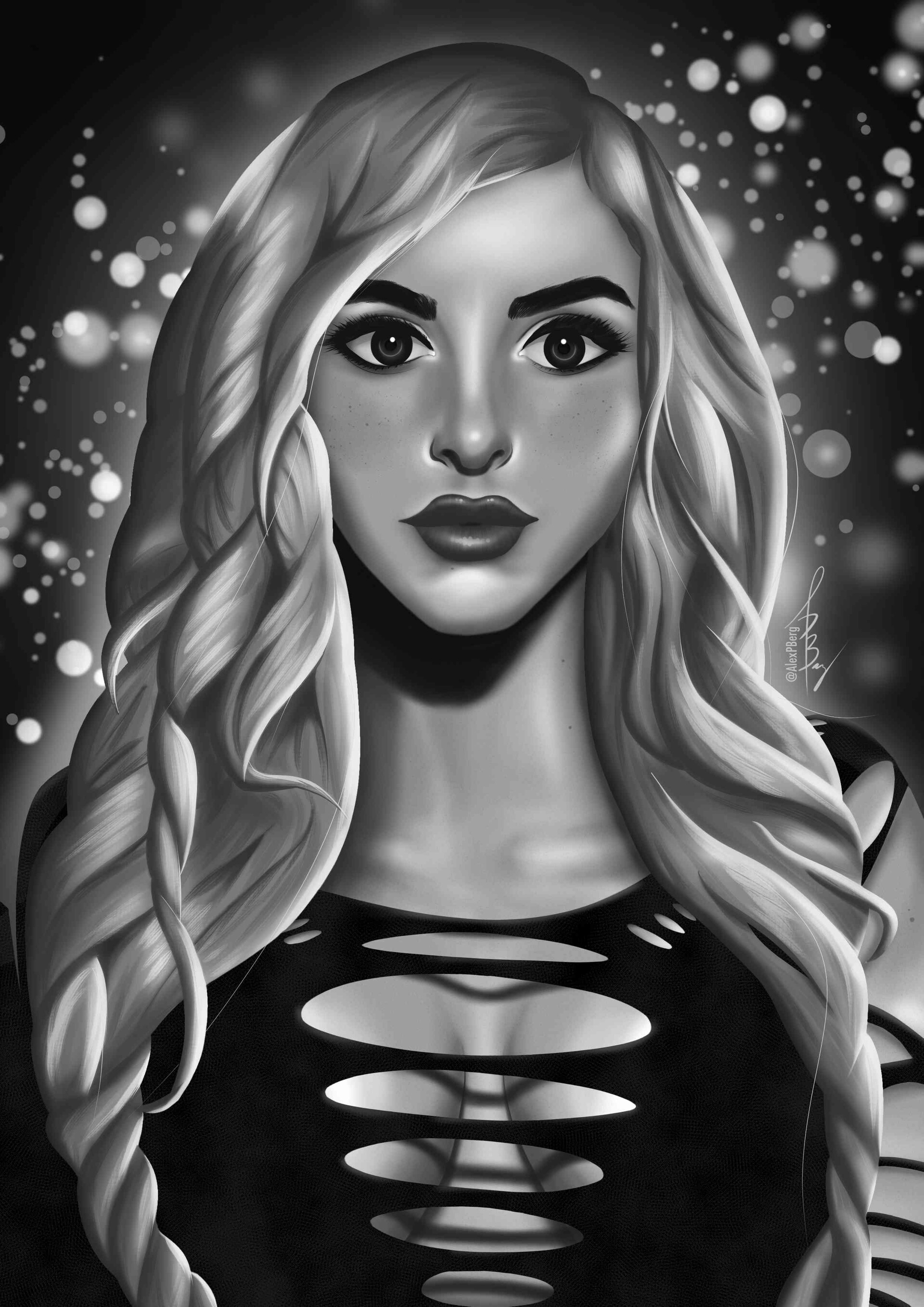 ArtStation - Mixi Demner Portrait (Grayscale)