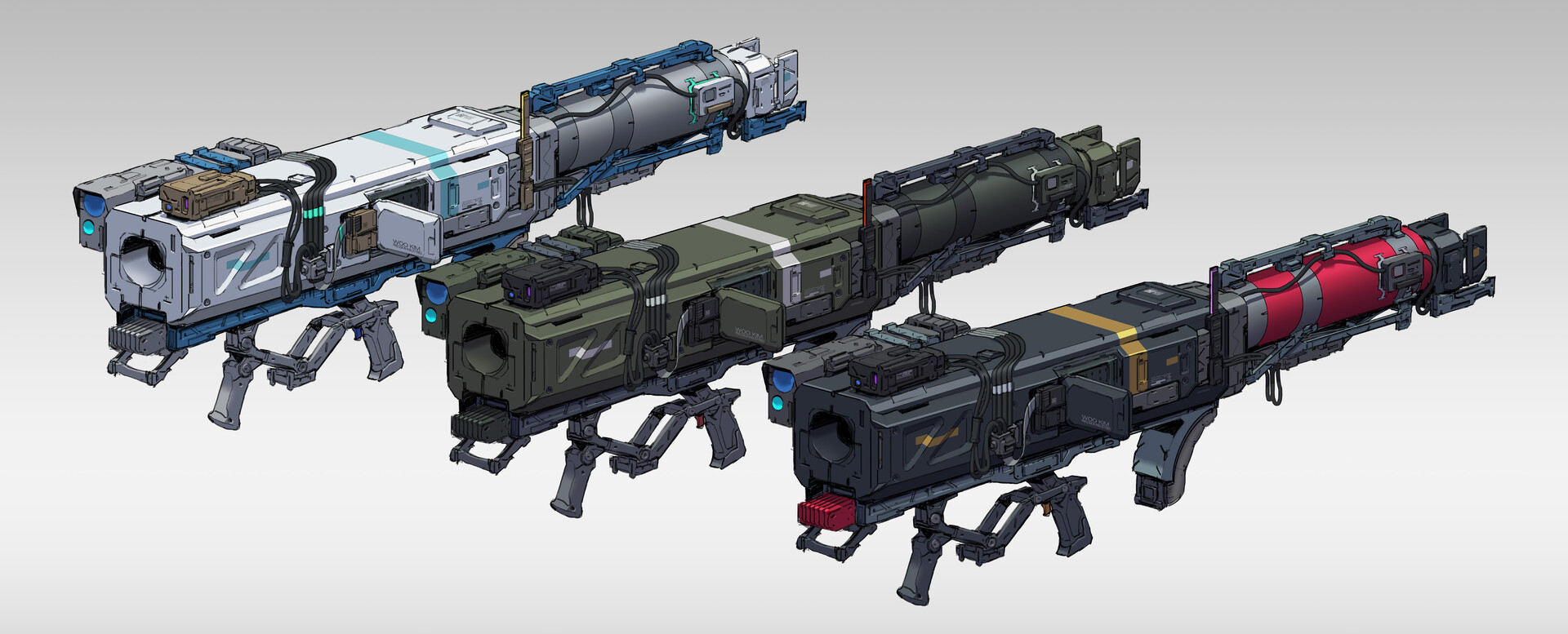 Guns 05 by Woo Kim : r/ImaginaryWeaponry