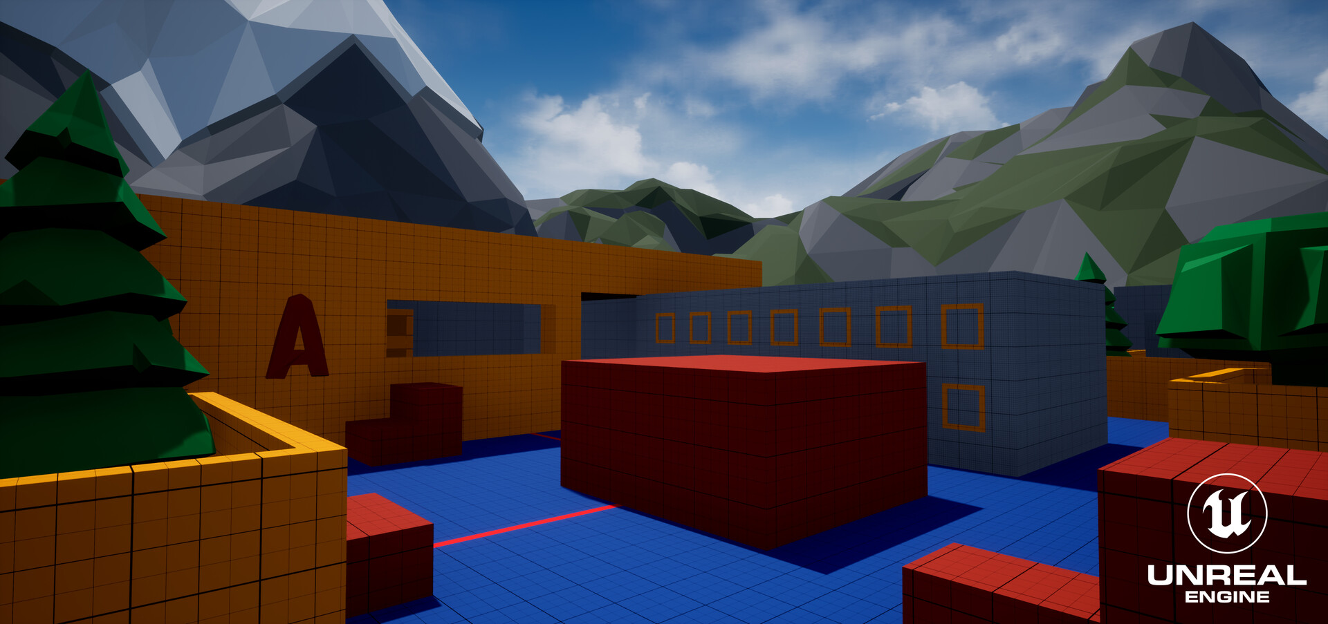 ArtStation - Multiplayer Map | BlockOut | Level Design (UE4)