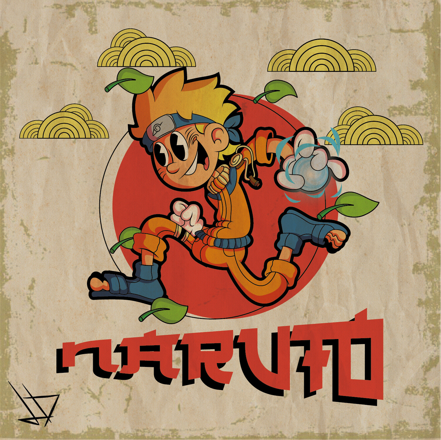 ArtStation - Naruto lika a old cartoon