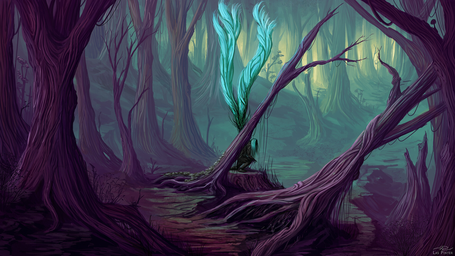 Old Forest by Laszlo Pinter : r/ImaginaryWastelands