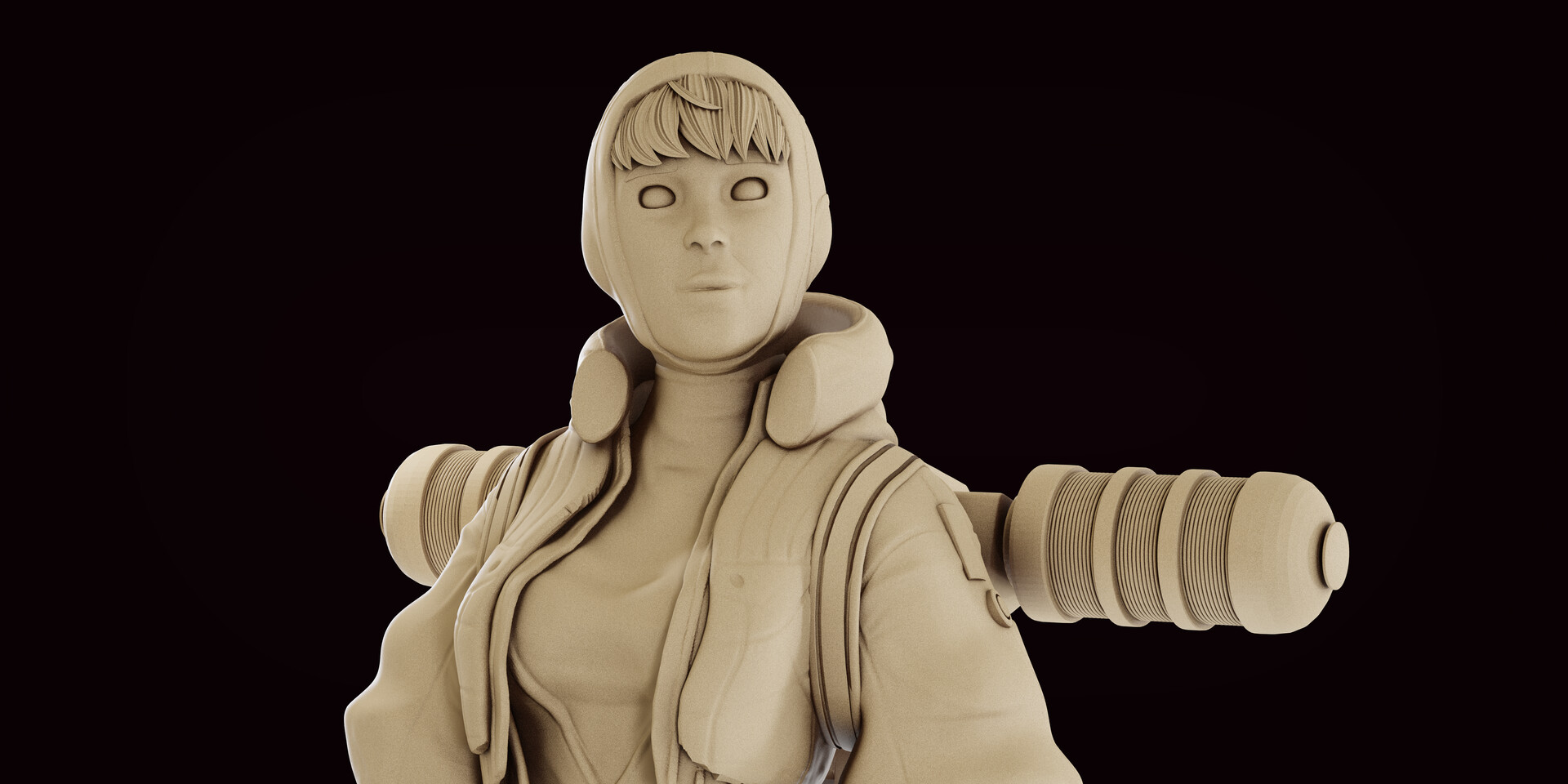 ArtStation - wattson's sclpture in blender form apex legends