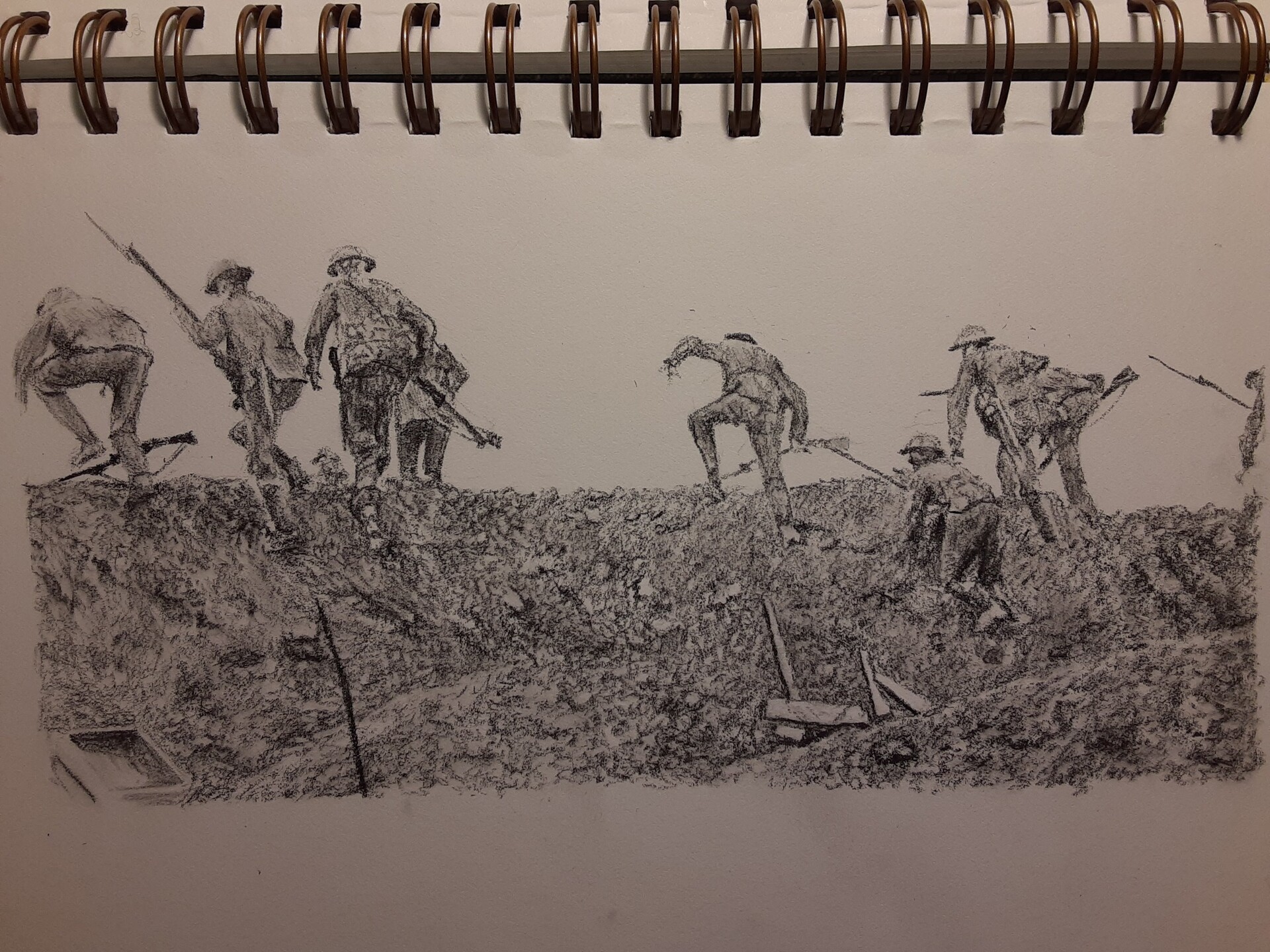 ArtStation - Charcoal sketch - Over the Top