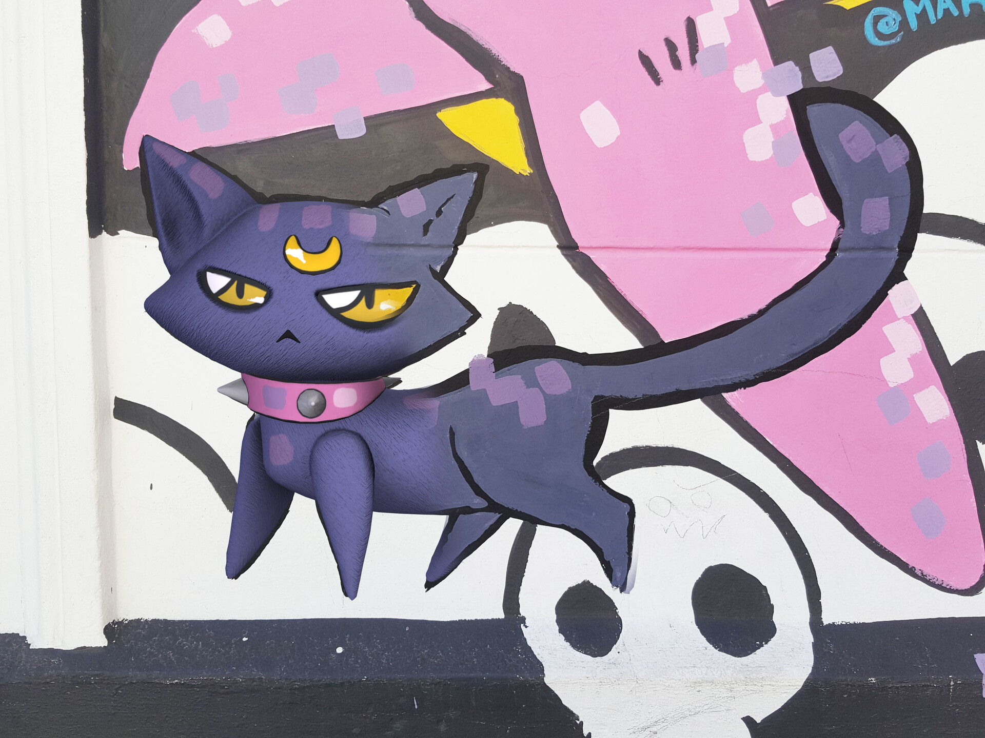 ArtStation - Cat Mural - AR