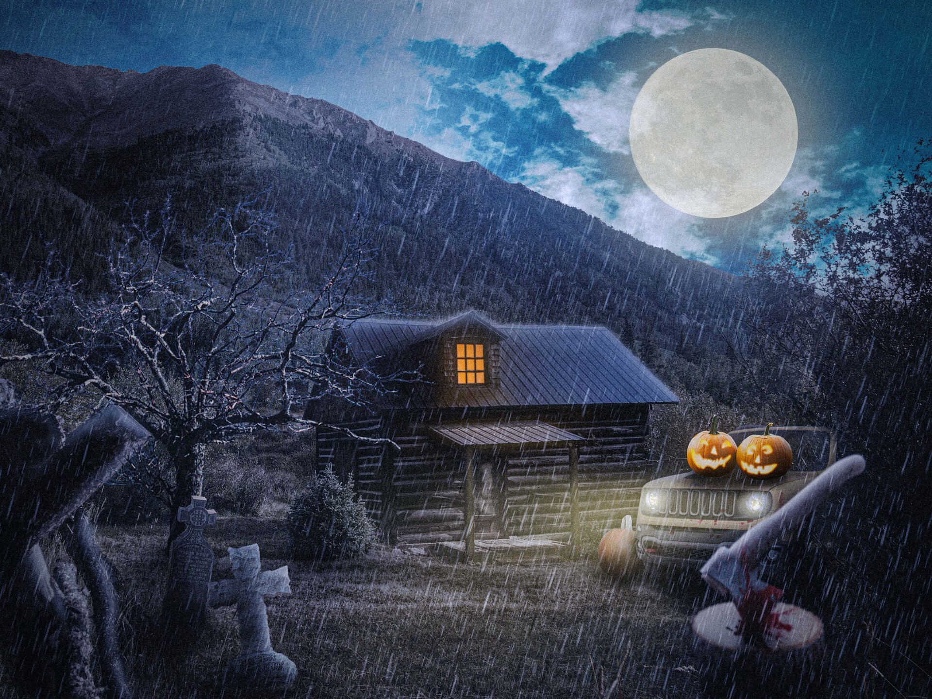 ArtStation - spooky cottage