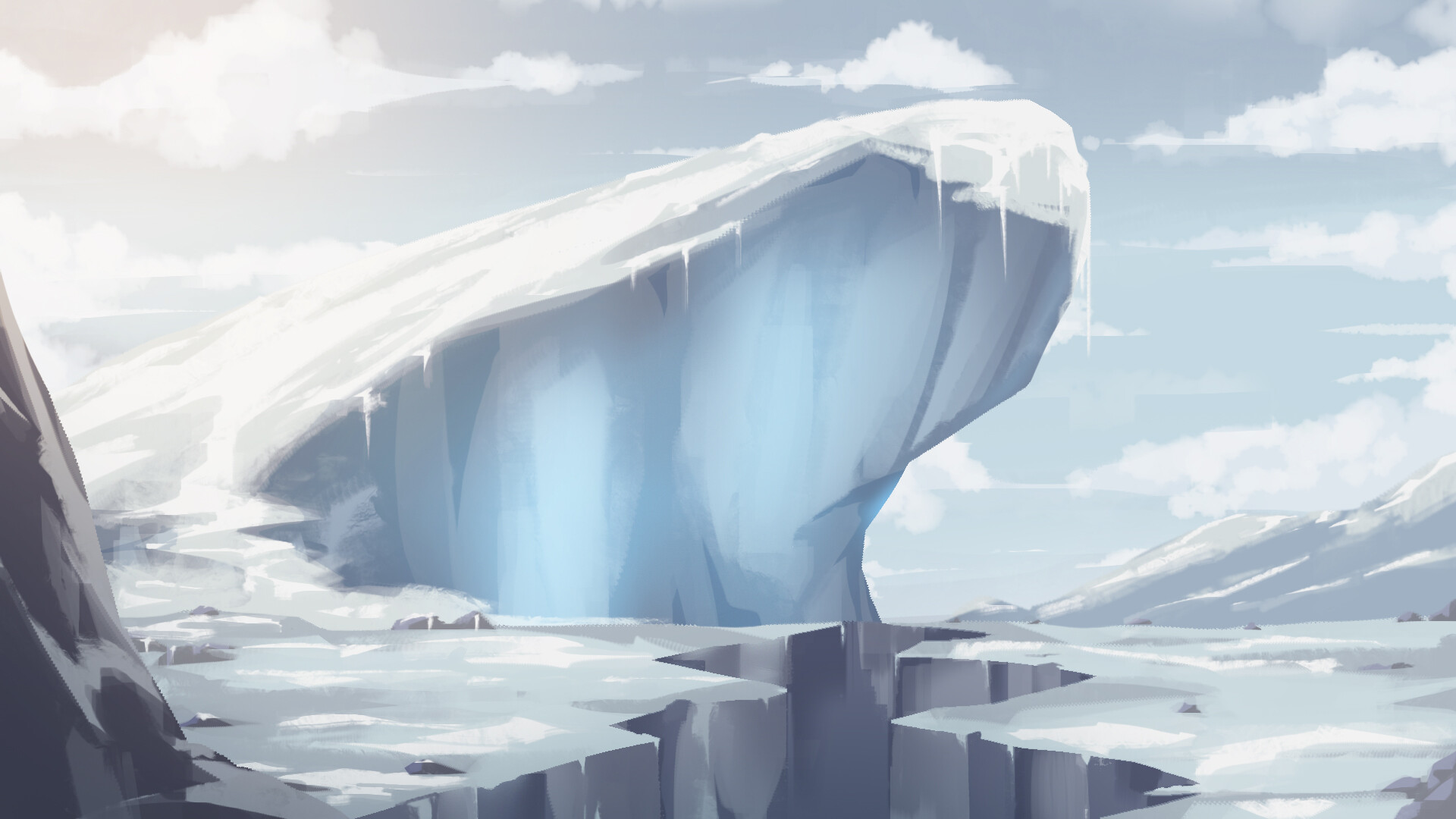 ArtStation - Ice cliff