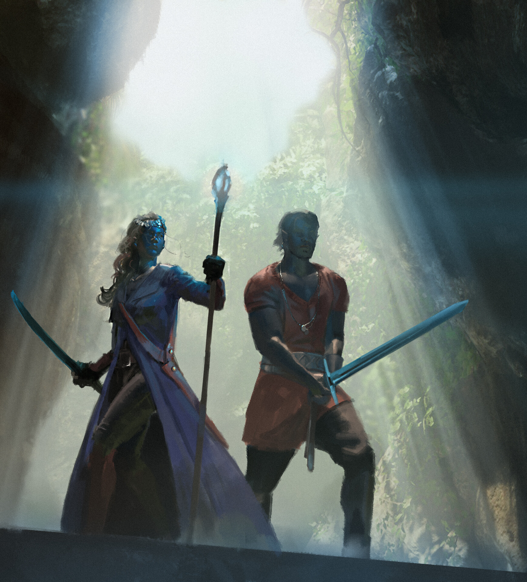 ArtStation - Into the dungeon. DND