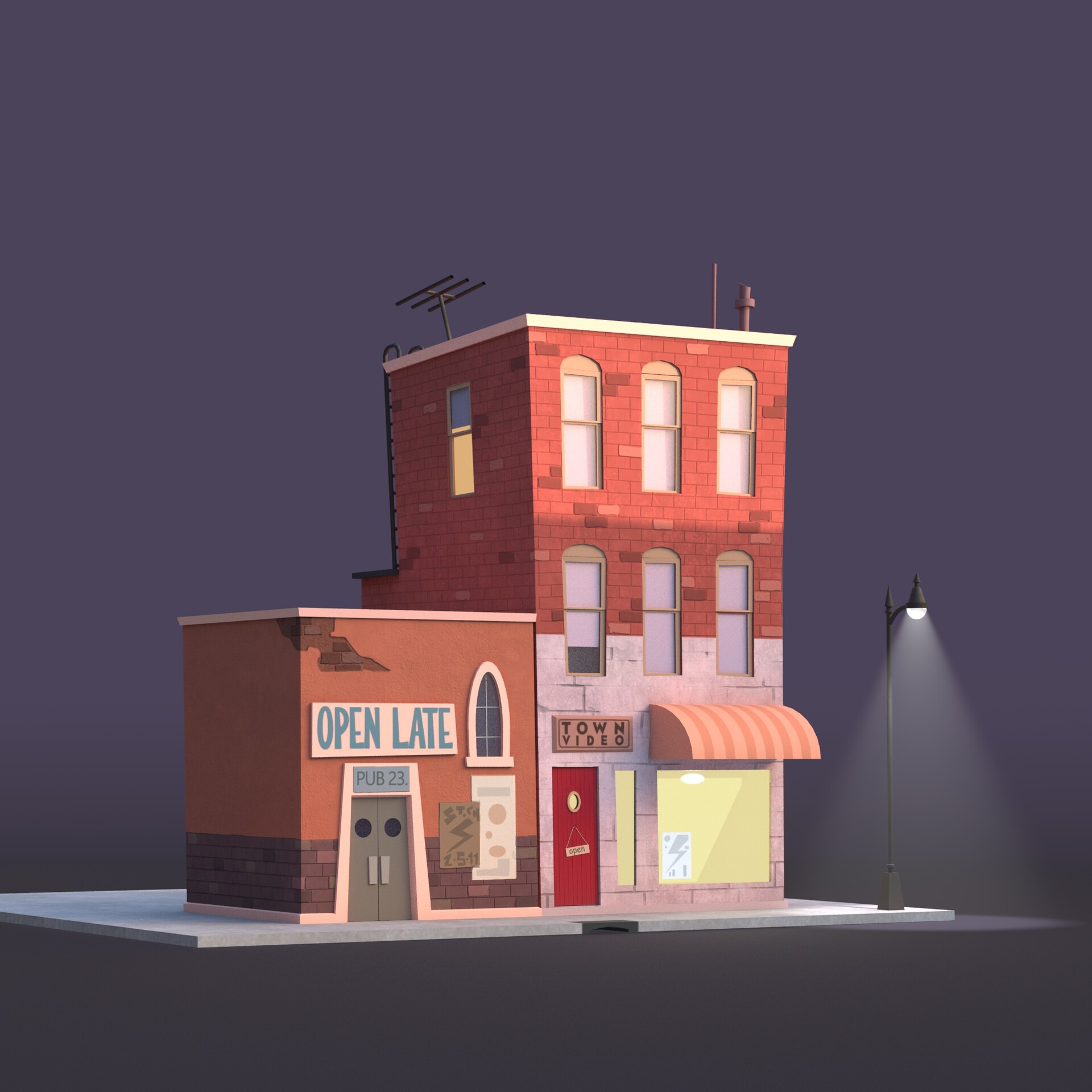 ArtStation - Low Poly Building