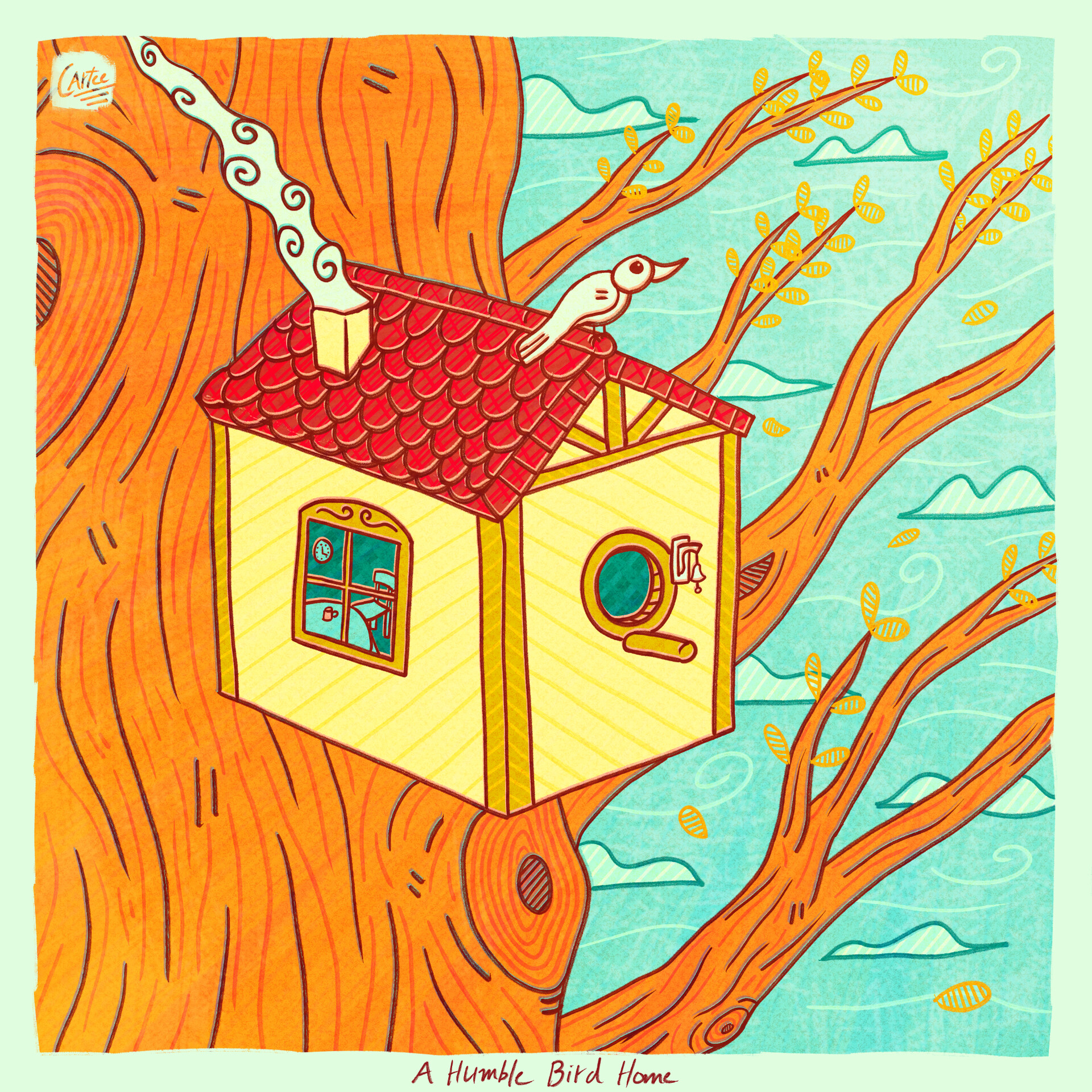 ArtStation - A Humble Bird Home