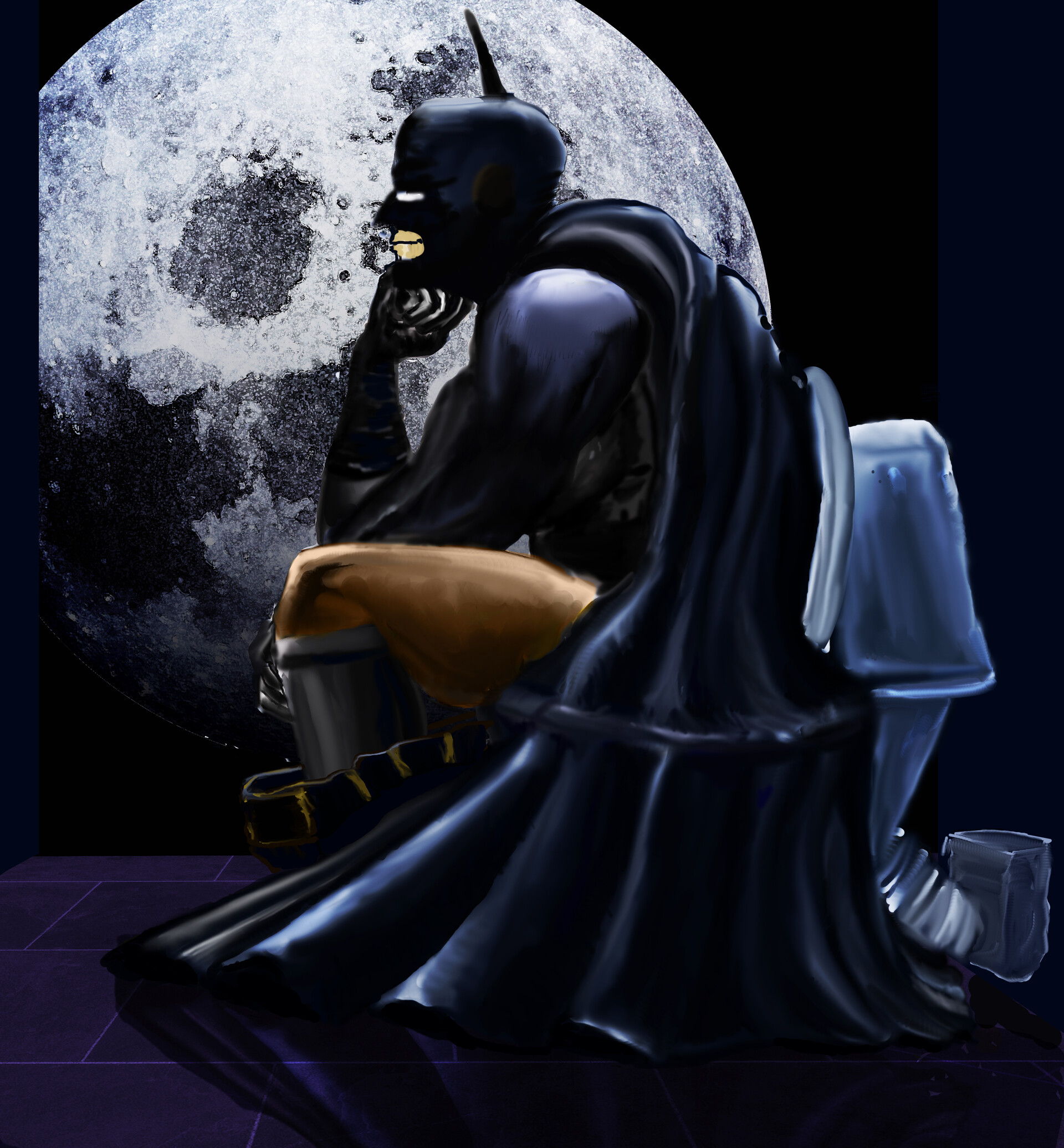 ArtStation - Batman's night... La nuit de Batman