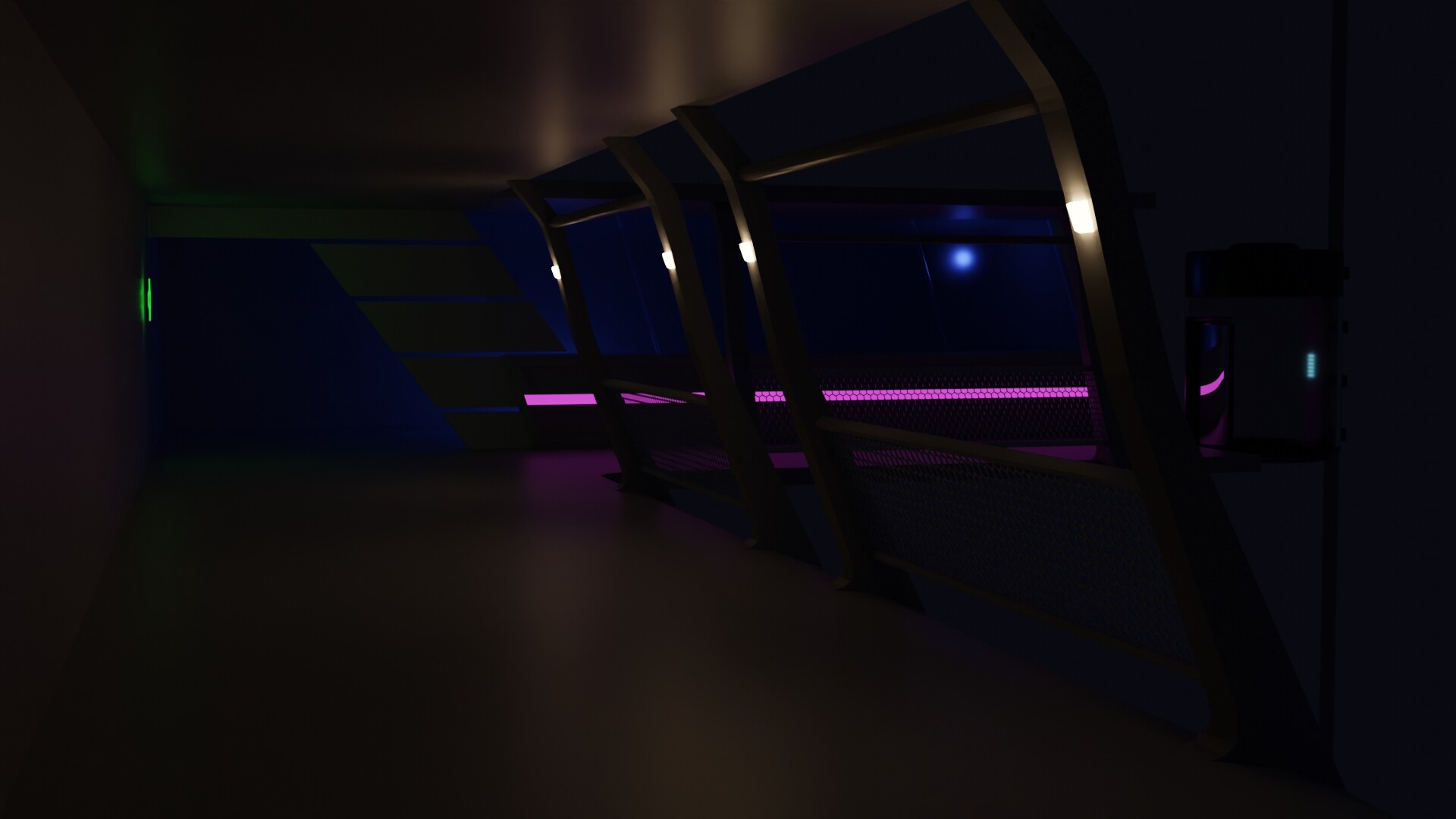 ArtStation - Cyberpunk bar.
