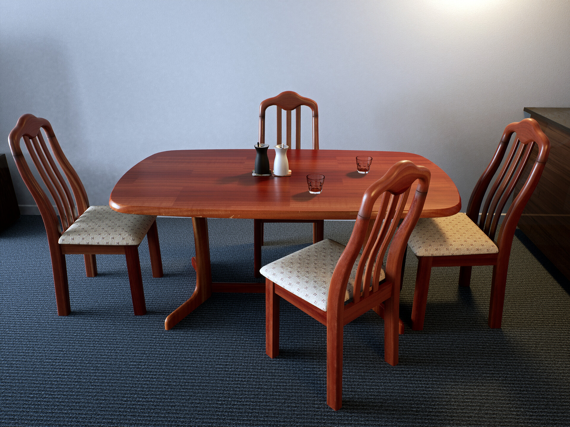 ArtStation - Dining Table, Reference to 3D Render