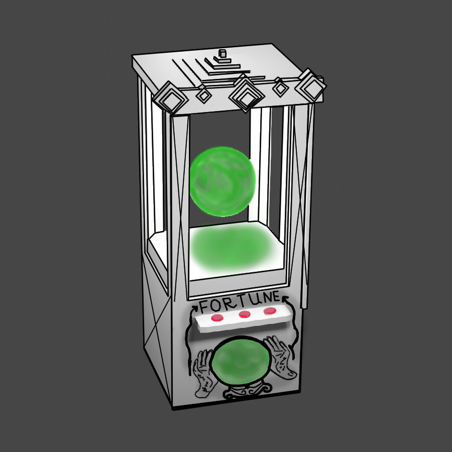 ArtStation - drawtober fortune box