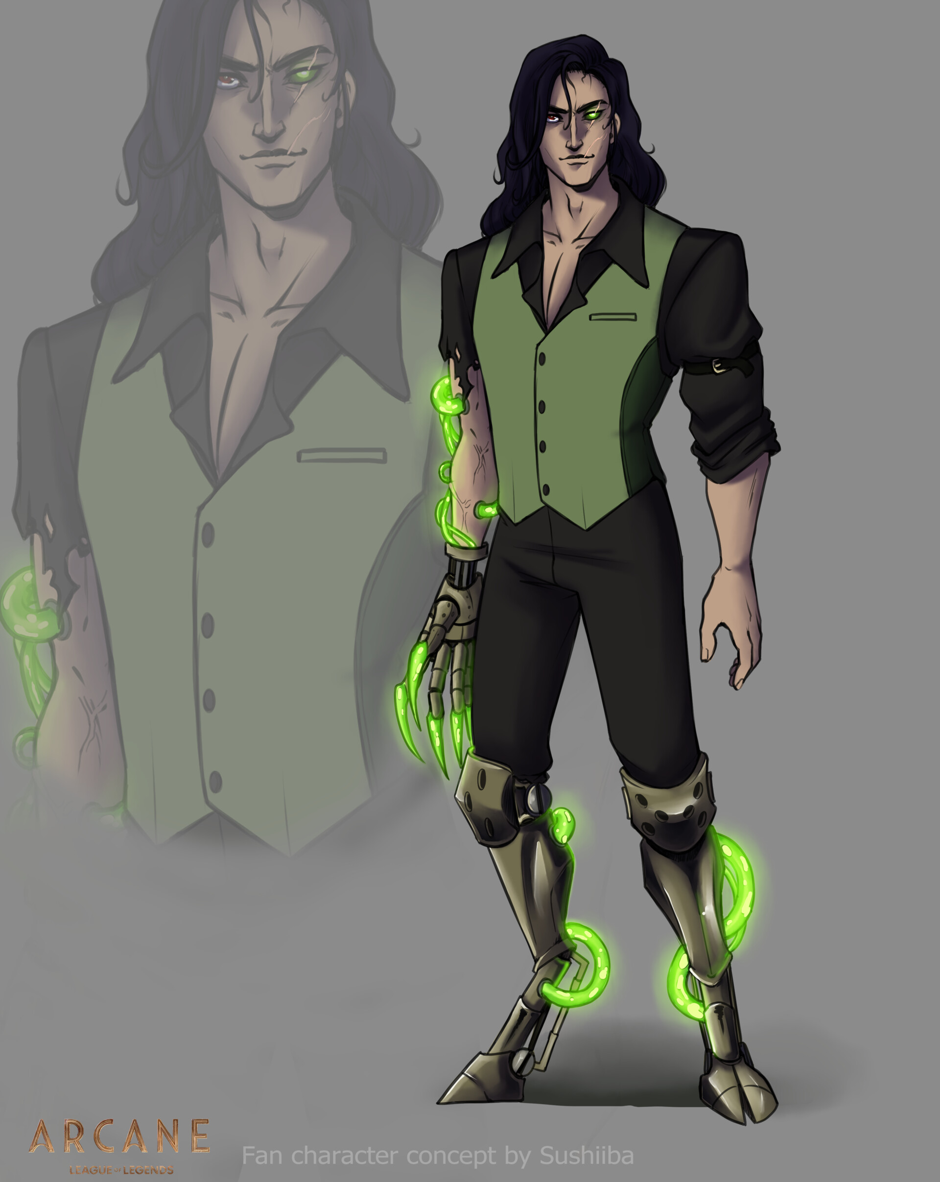 ArtStation - Arcane Fan character concept