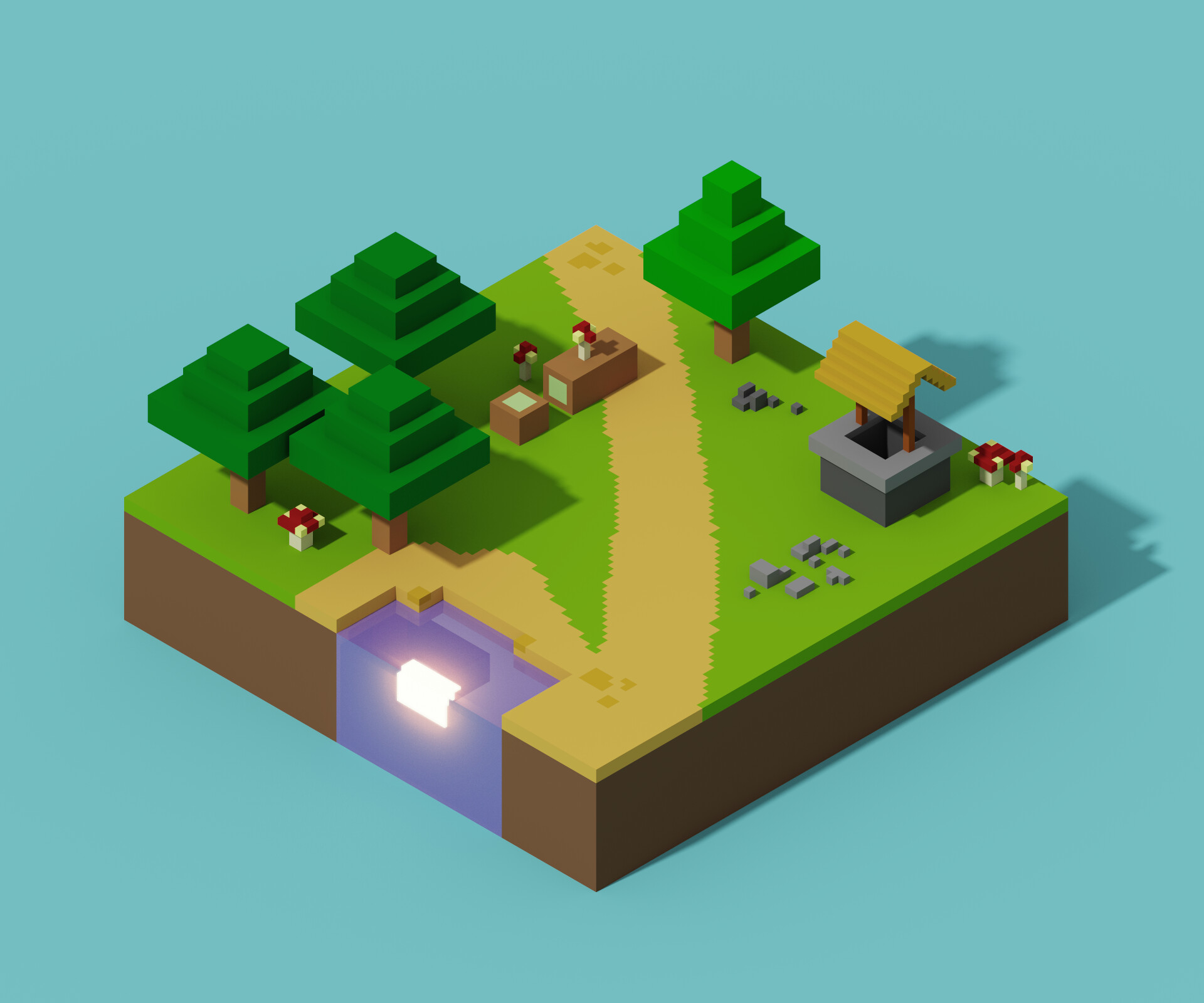 ArtStation - Voxel Forest