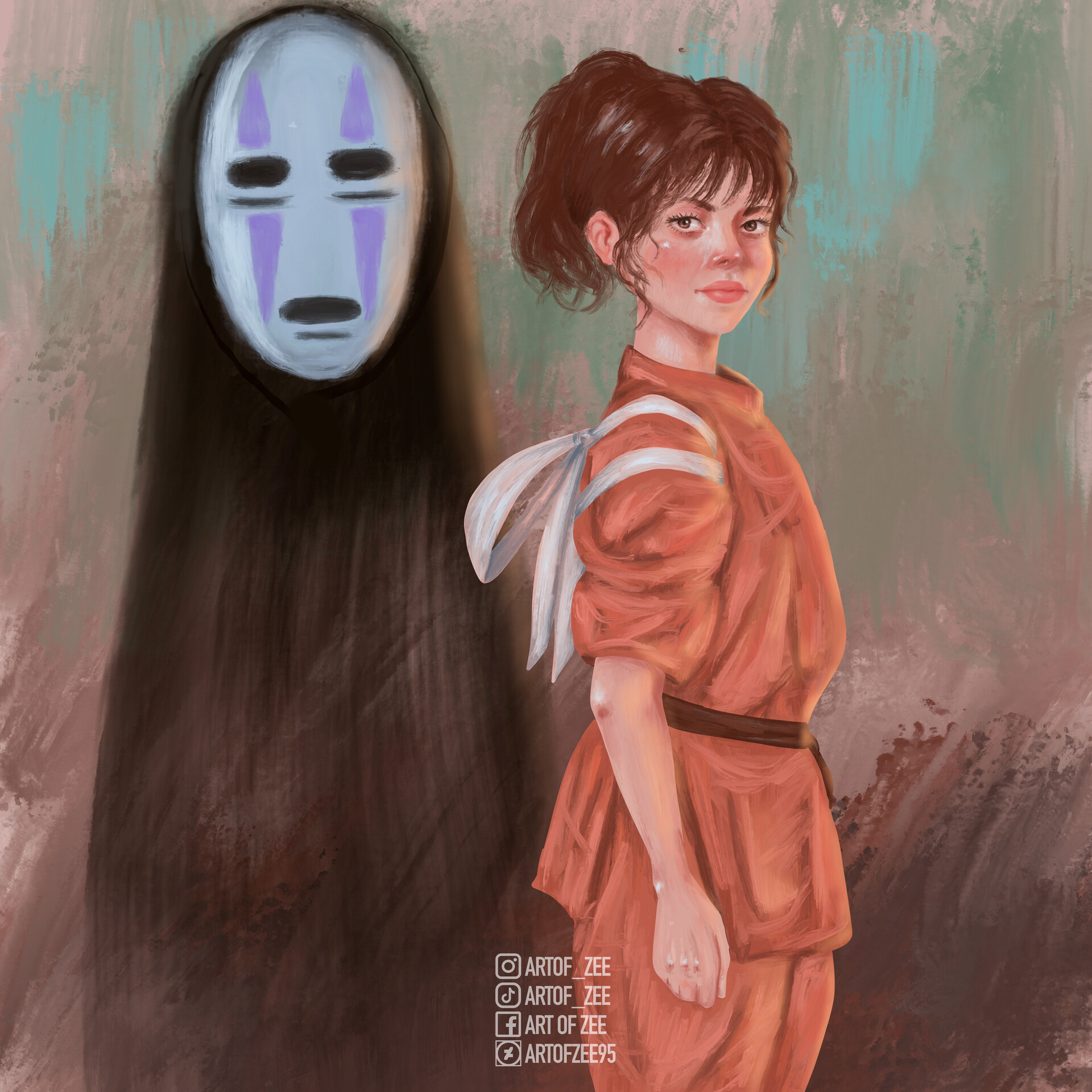 Chihiro And No Face Spirited Away