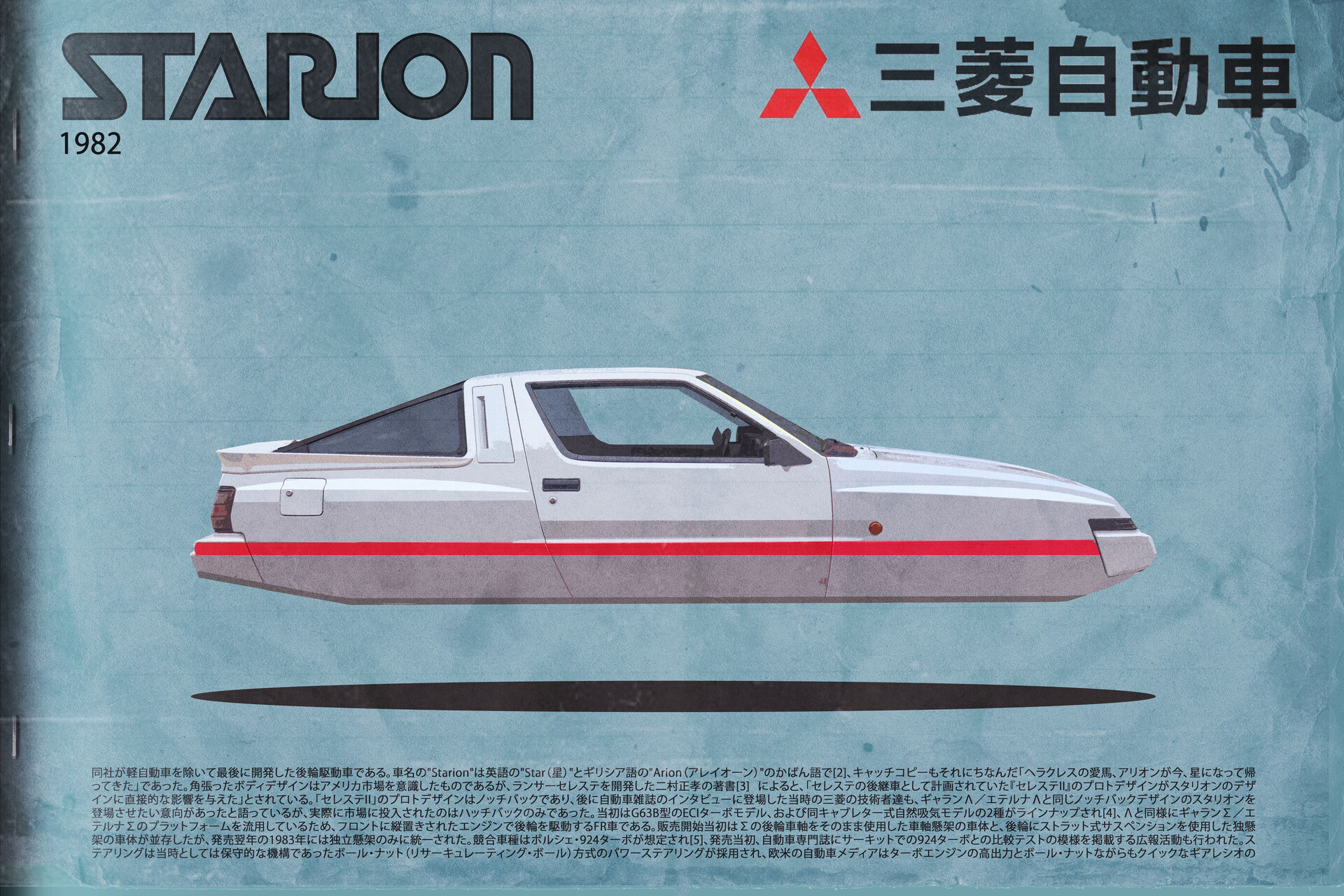 ArtStation - Mitsubishi Starion Vintage Hovercar Magazine