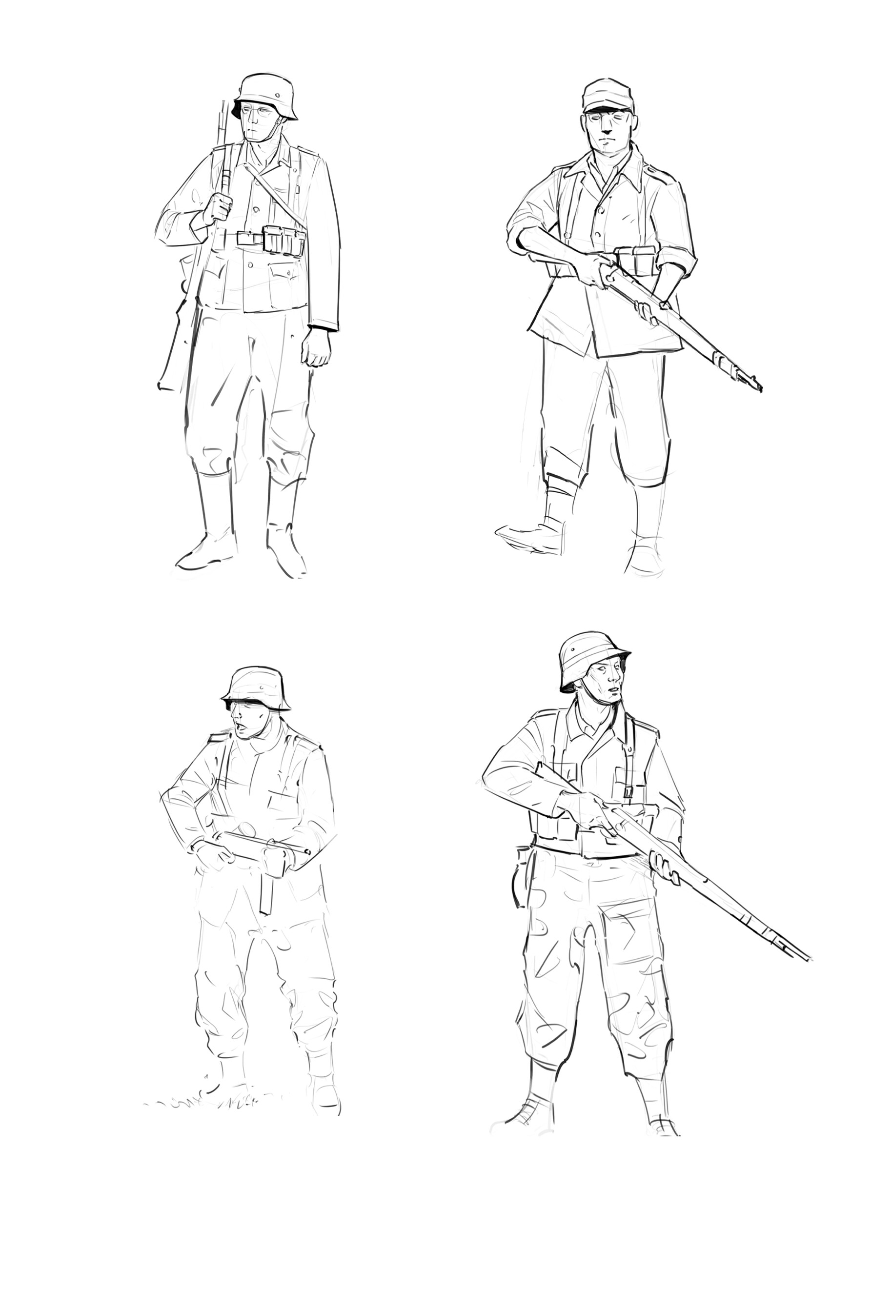 ww2 german soldier coloring page