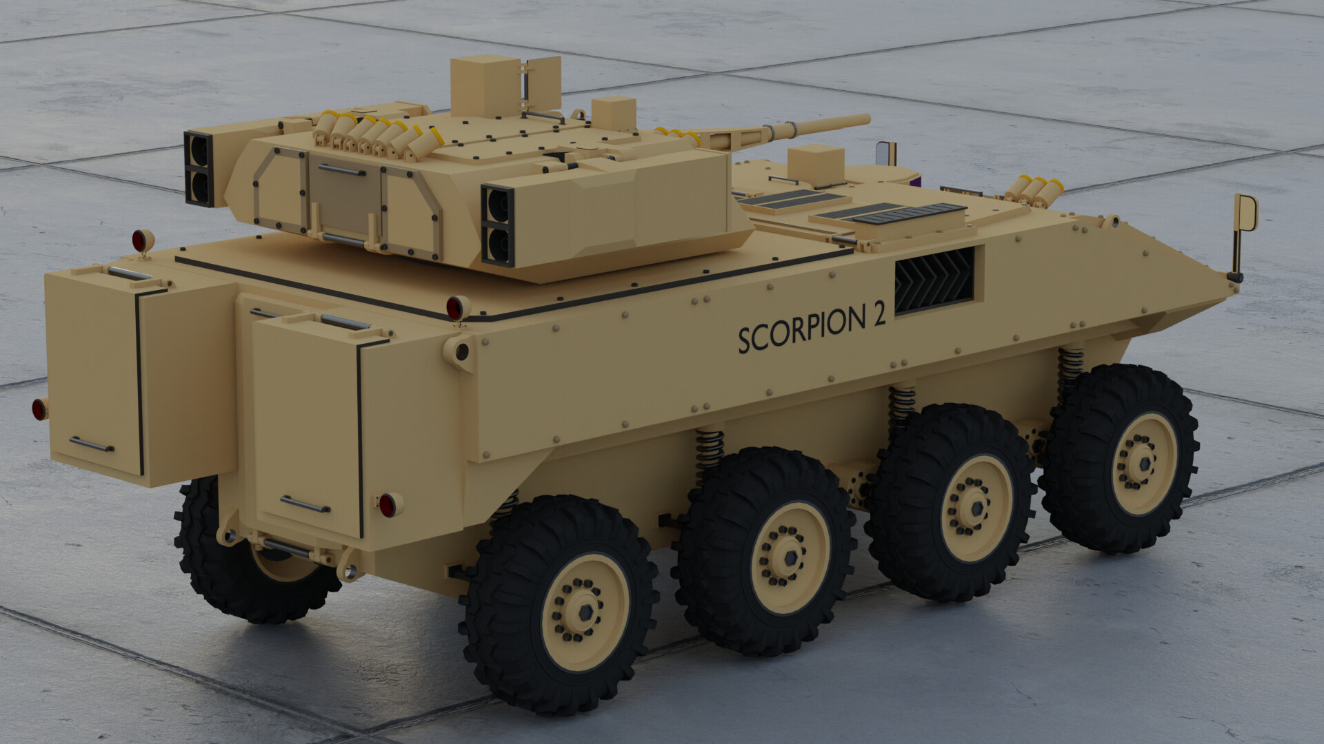 Just1n Nic0las - Scorpion 2 Wheeled APC with remote controlled turret