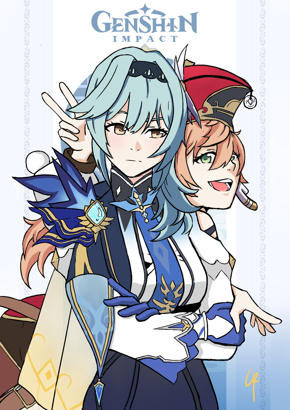 ArtStation - Genshin (Eula n Yanfei)