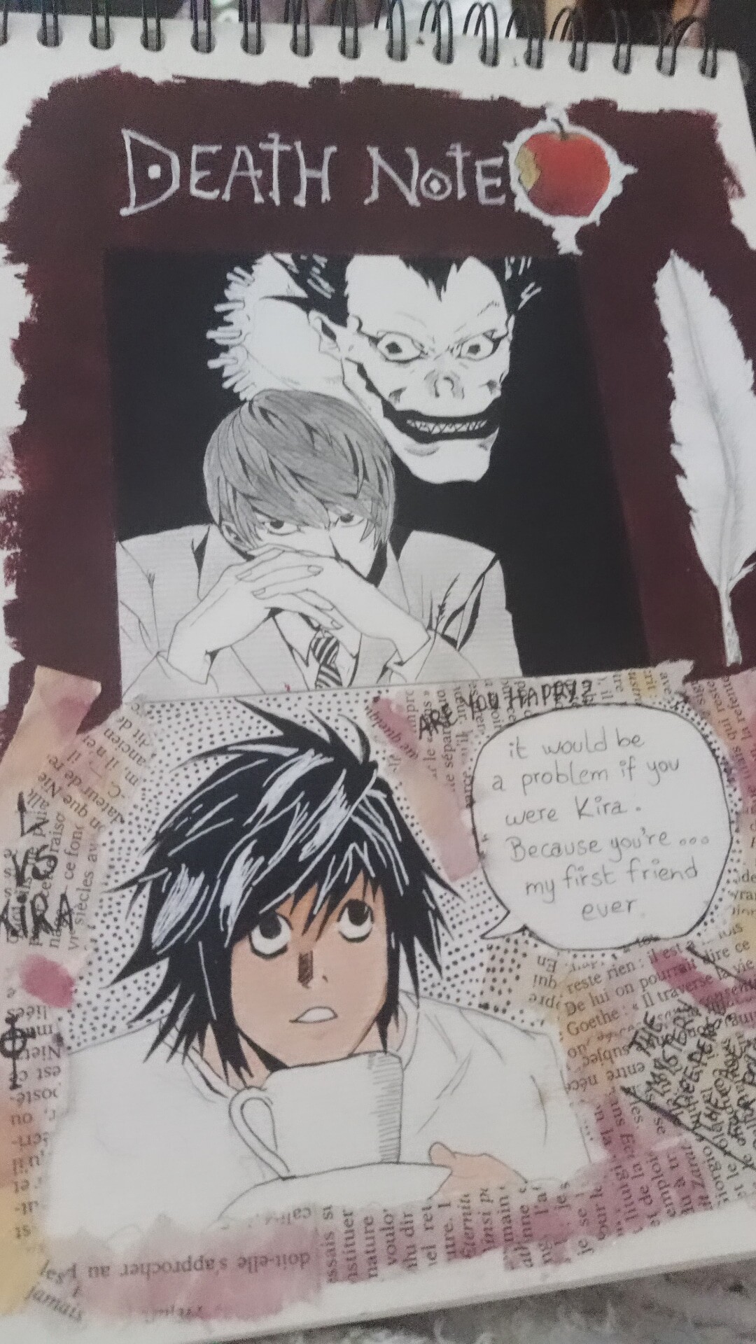 ArtStation - Light/darkness - Death Note Fanart