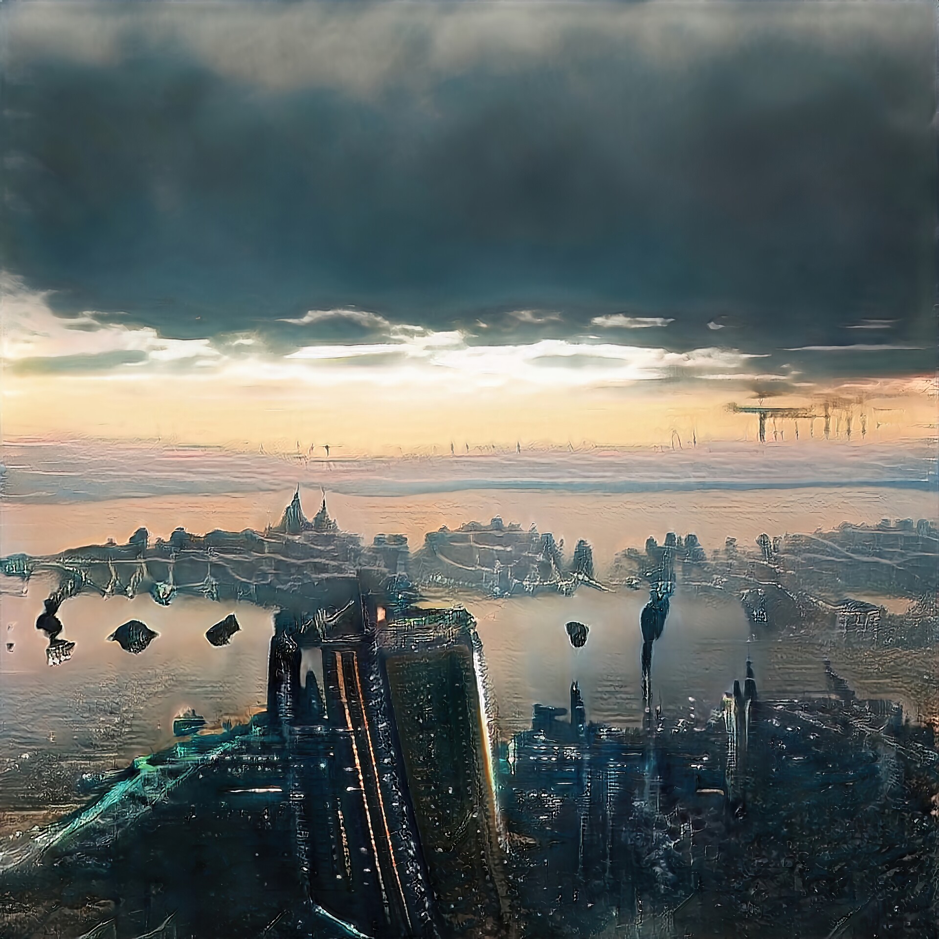 ArtStation - Science Fiction Portfolio - Galaxy of Cities by Aaron Wacker