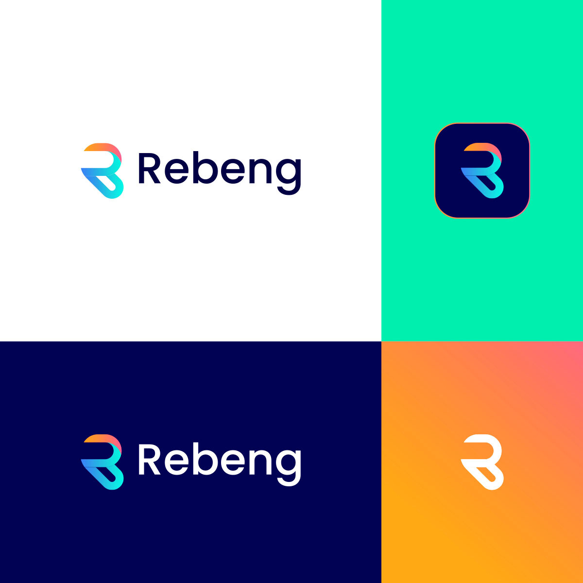 ArtStation - Rebeng-Letter-R-Logo-Mark