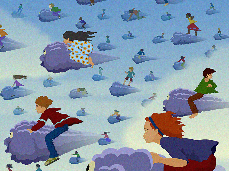 ArtStation - Riding On Clouds