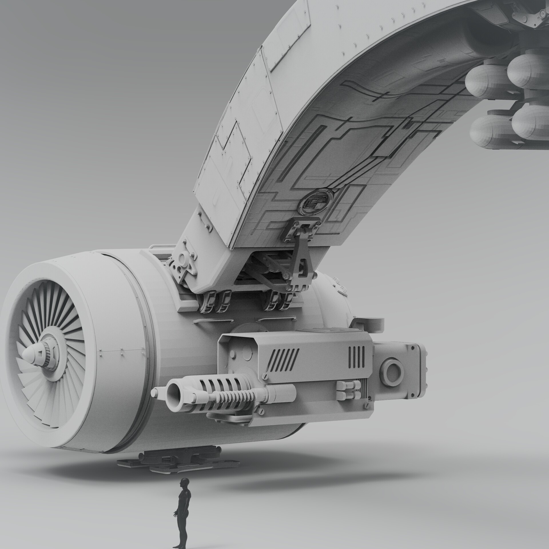 Abin Abraham - Hunter Killer - Industrial Mech Concept