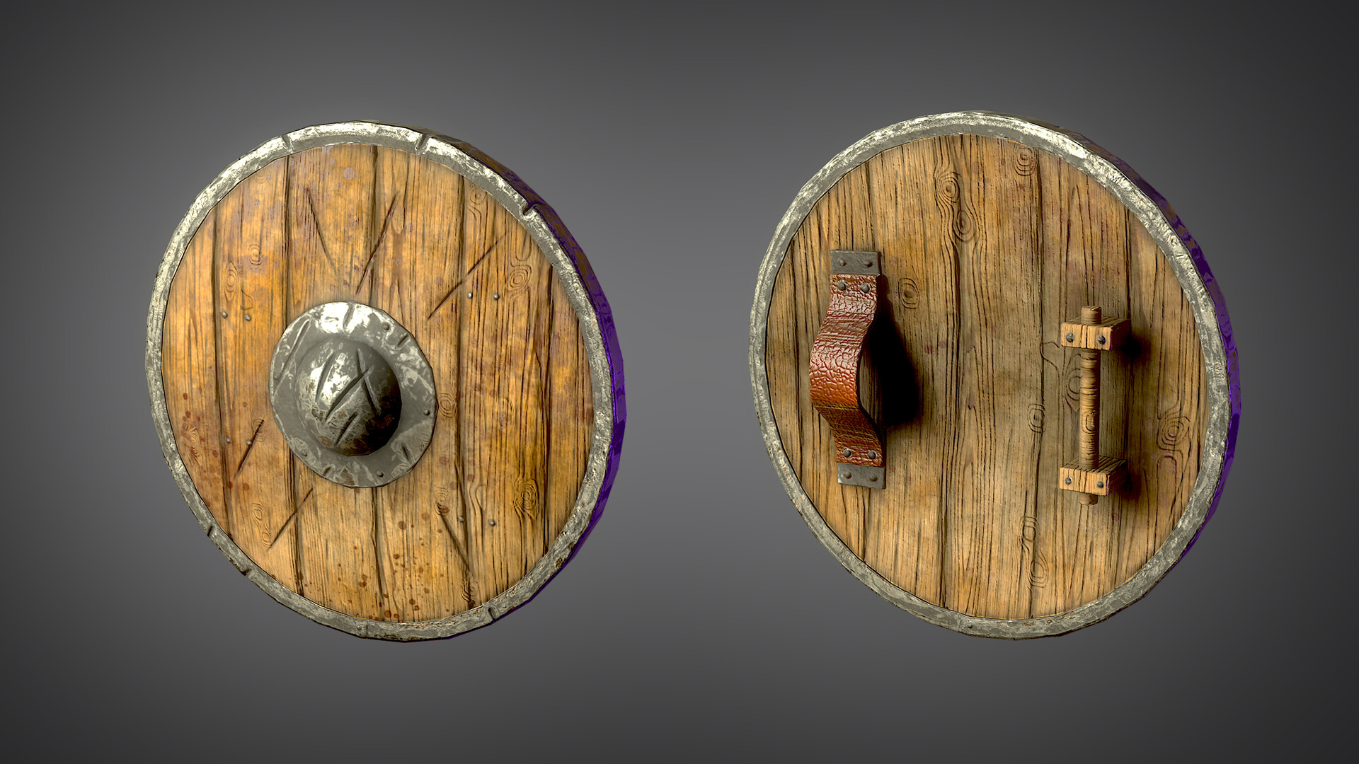 Valentine T - Small worn shield