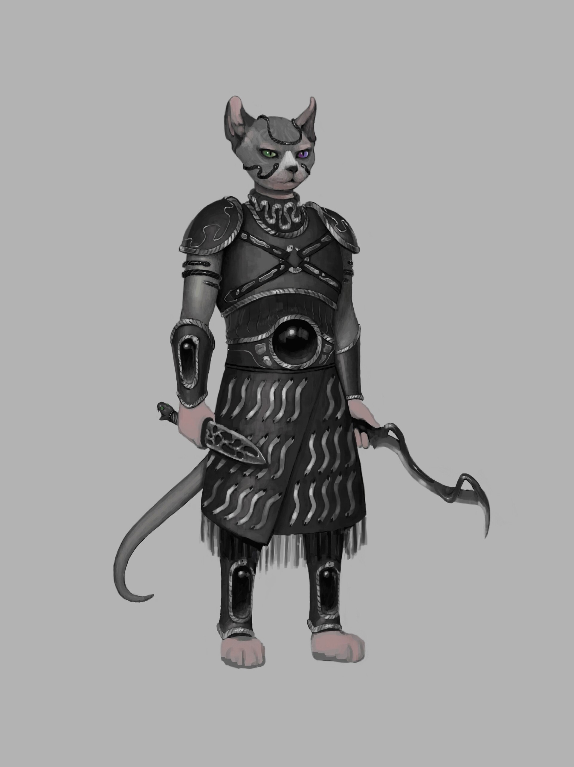 ArtStation - my cat maxwell as an elden ring dude