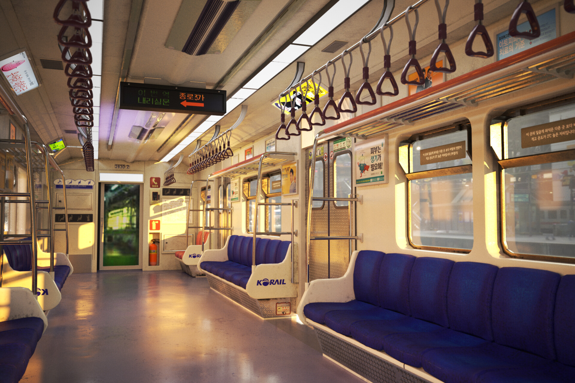 ArtStation - Korean Subway