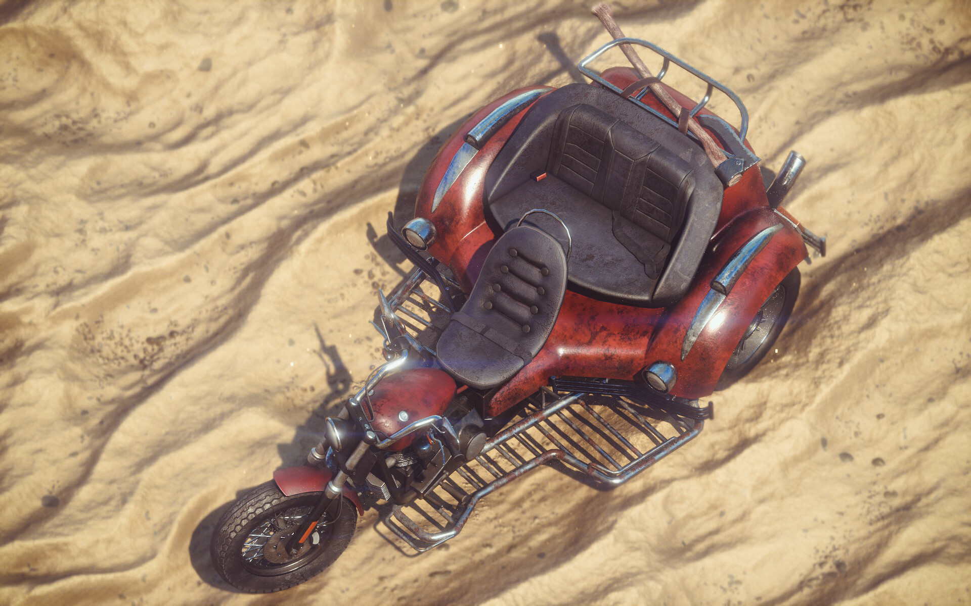 ArtStation - Motorcycle Cart