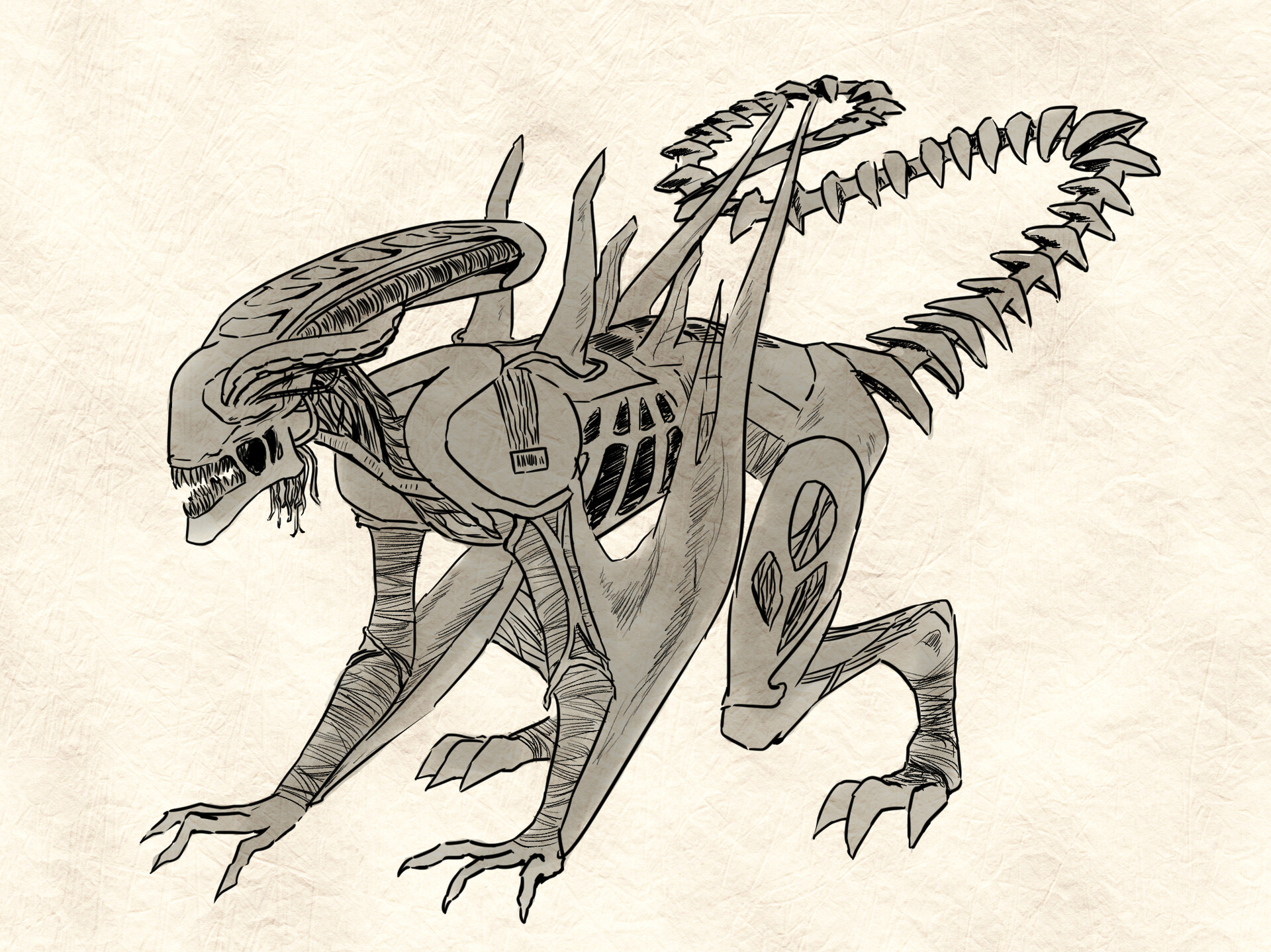 ArtStation - Alien Dragon