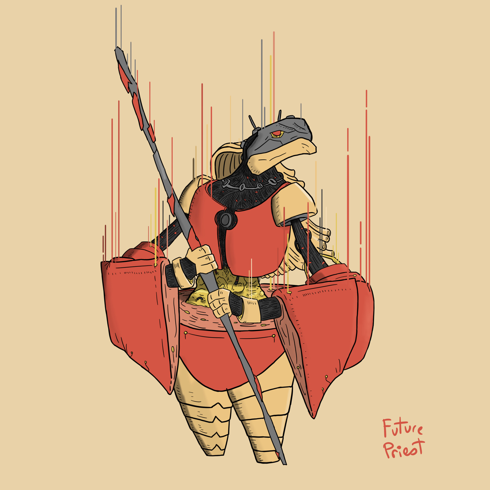 ArtStation - Future Priest / Cybernetic Turtle