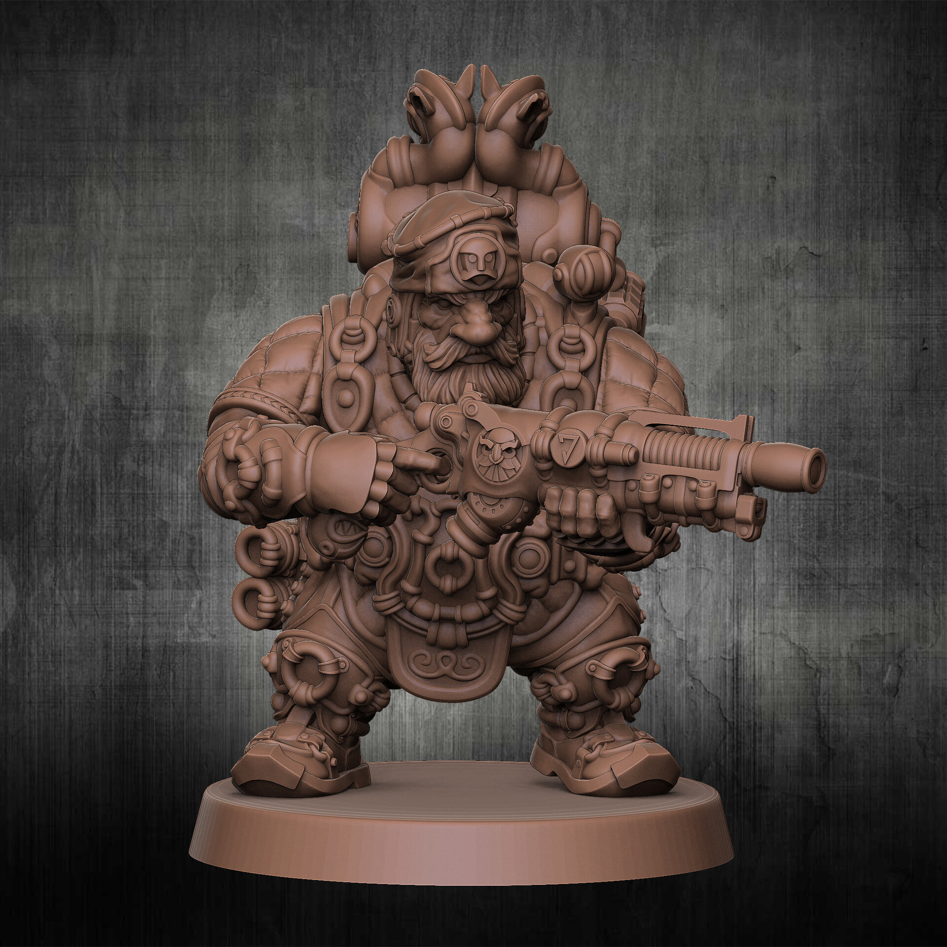 ArtStation - Space Dwarf Guard 1