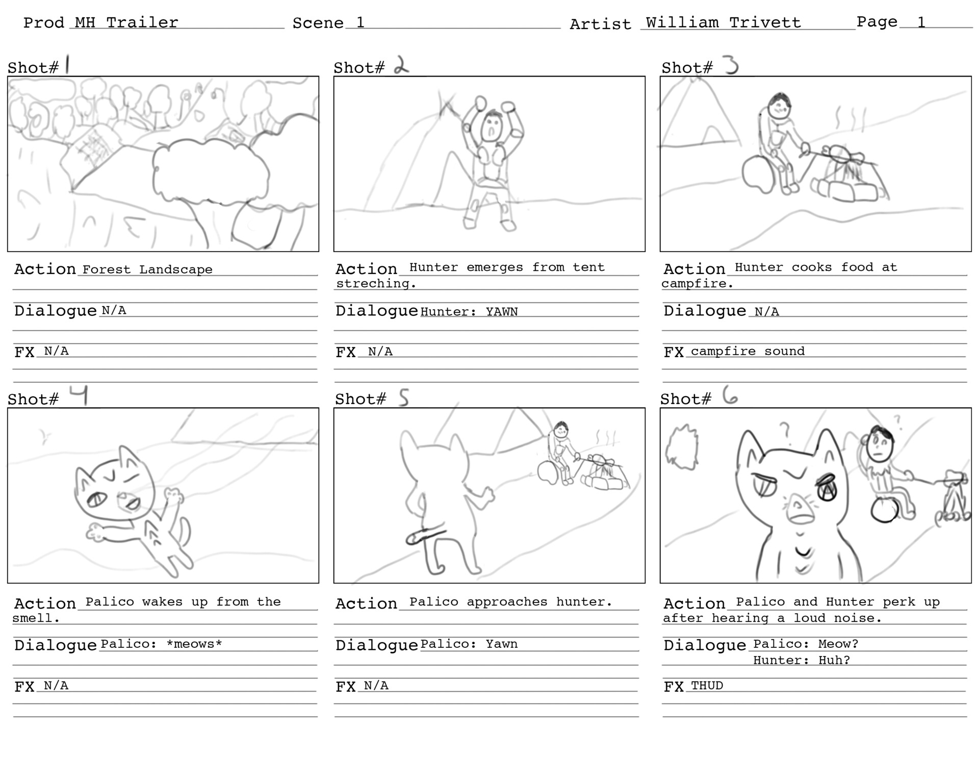 ArtStation - Storyboard Project