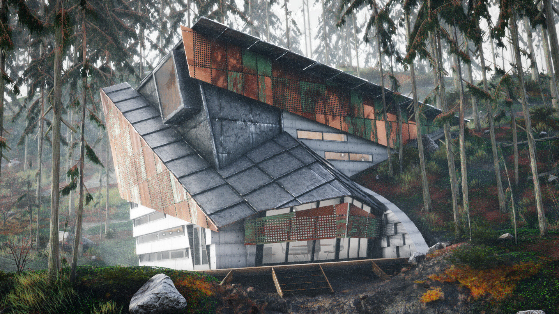 ArtStation - School Project - Exterior project