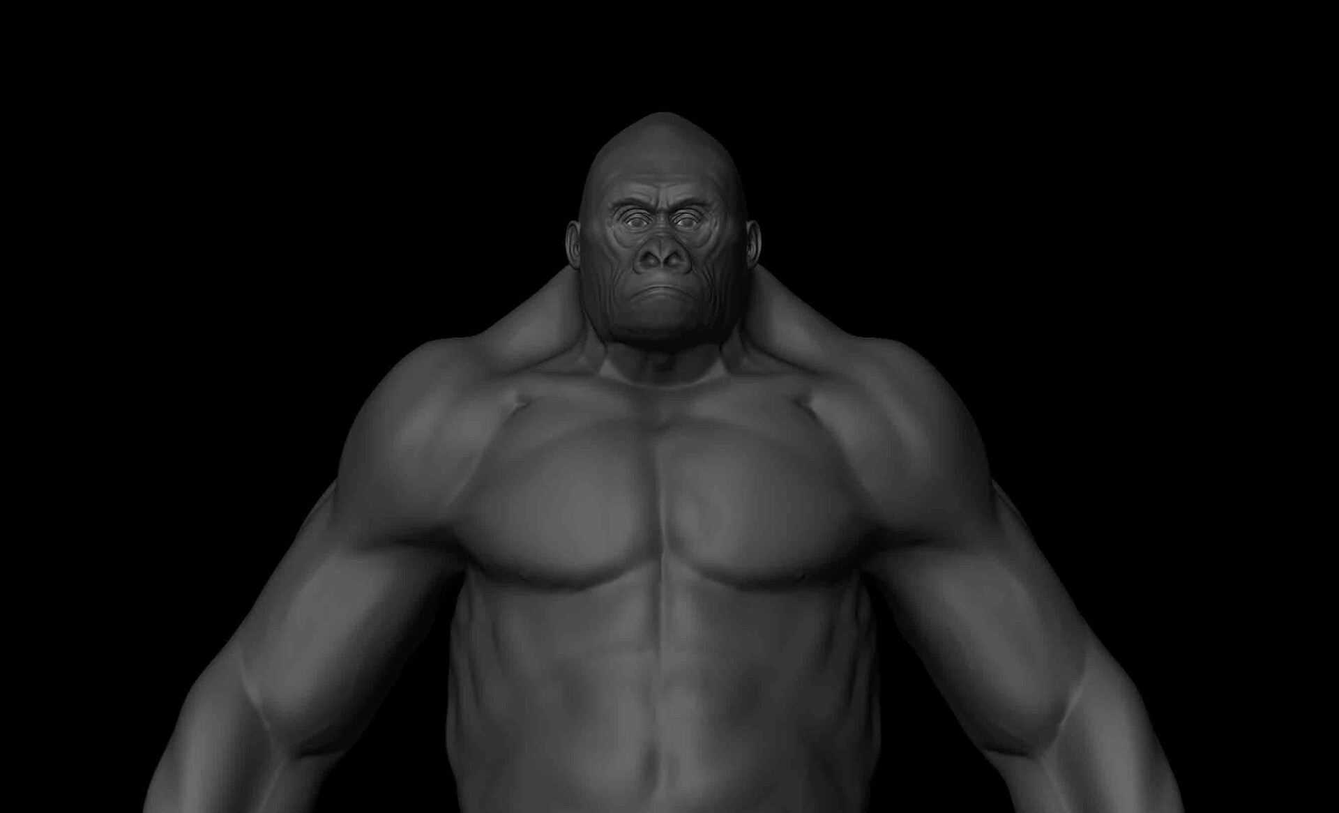 ArtStation - Grumpy gorilla