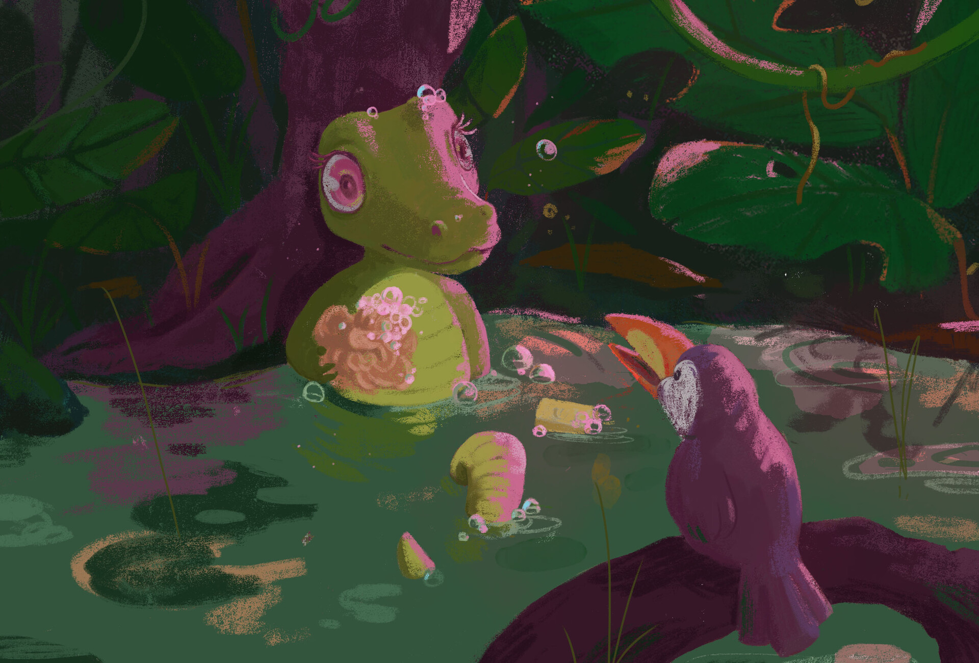 ArtStation - Take a Bath Later Aligator