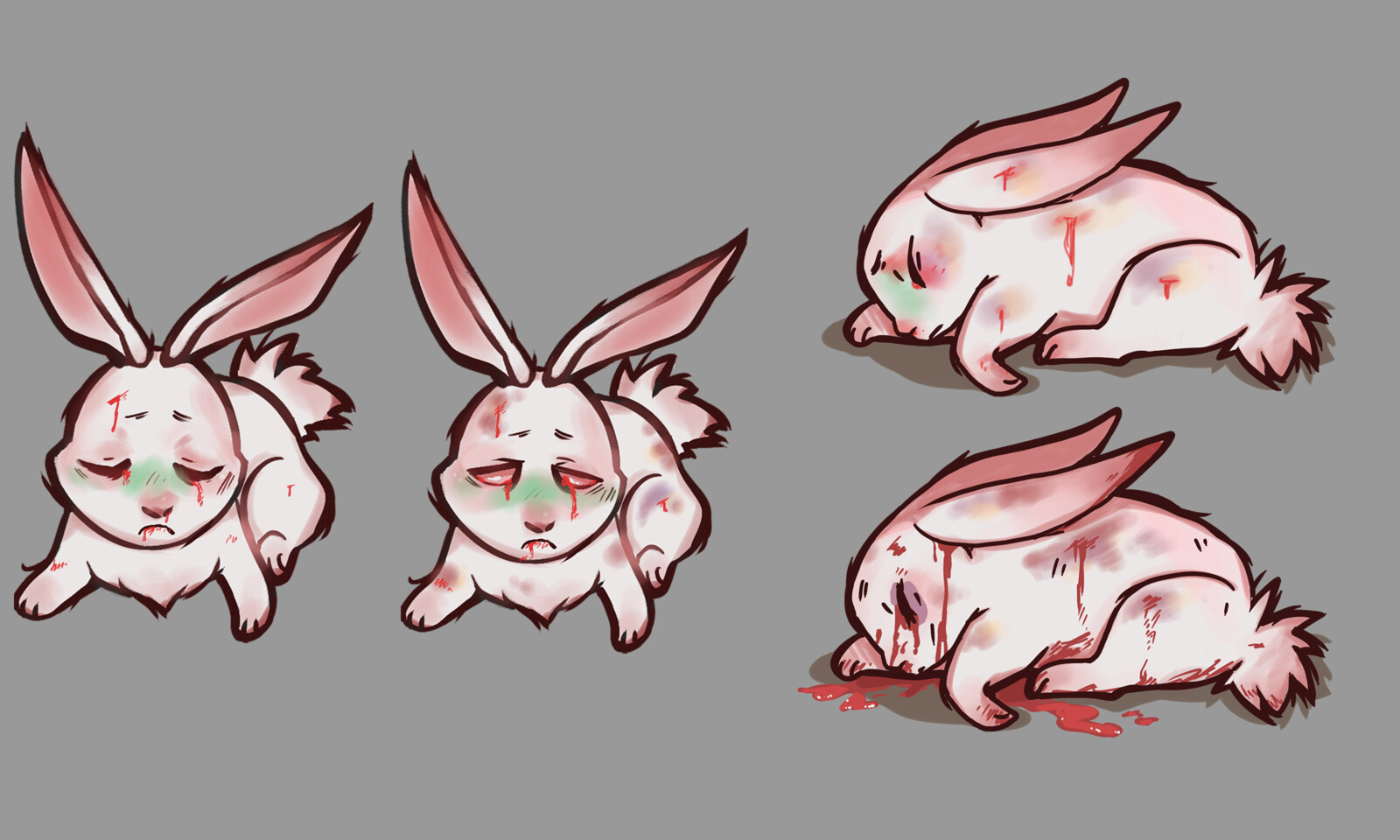 Leyna Amies - Bunny Lab - Game assets for a Visual Novel