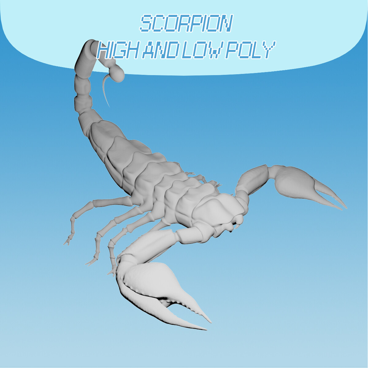 ArtStation - Scorpion(High and low poly)