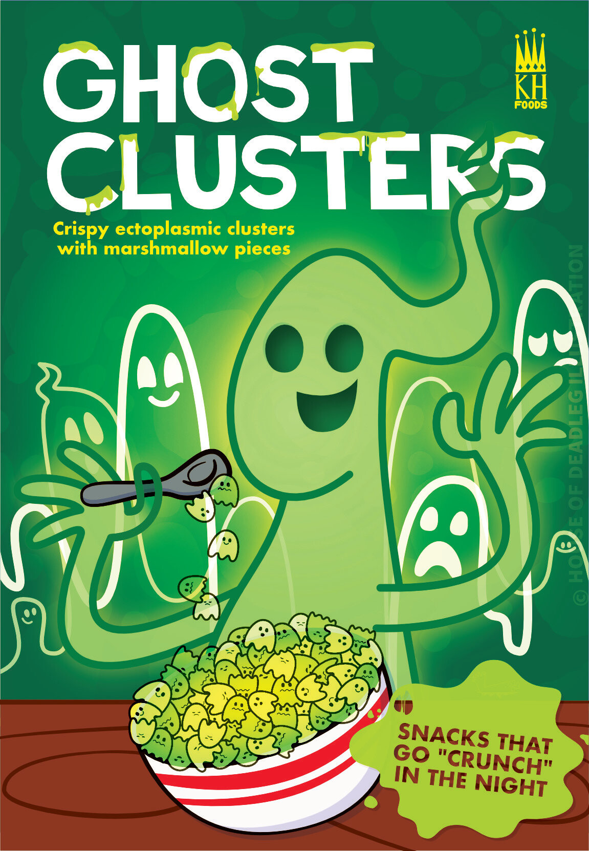 ArtStation - Ghost Clusters cereal mascot