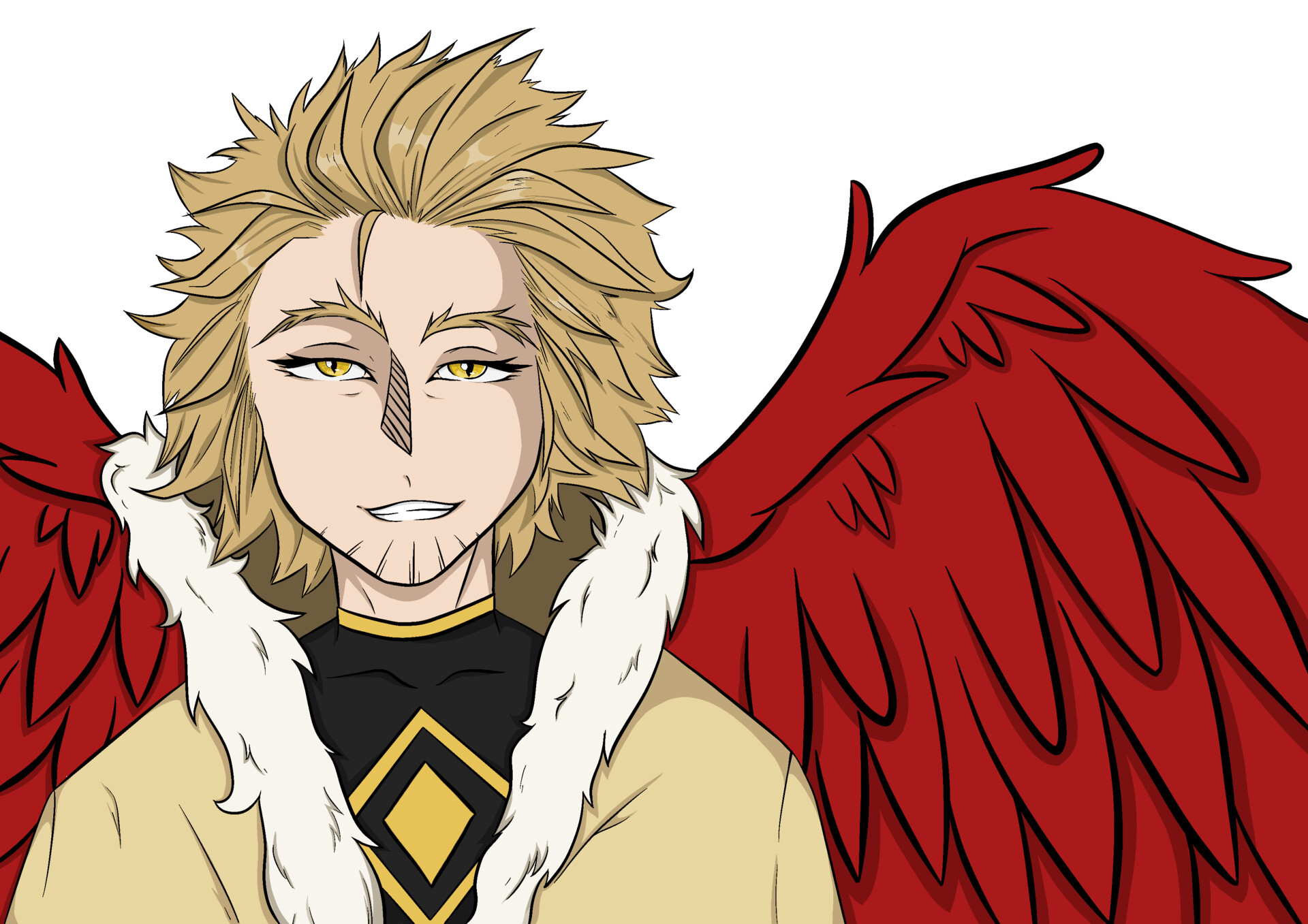 ArtStation - Pro Hero Hawks drawing