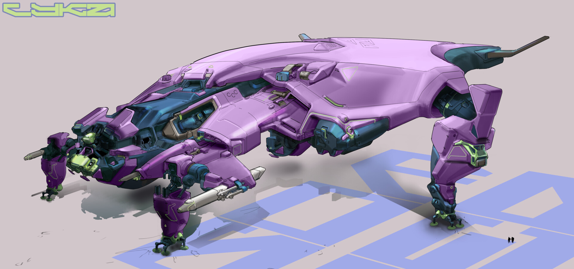 ArtStation - Spaceship with legs