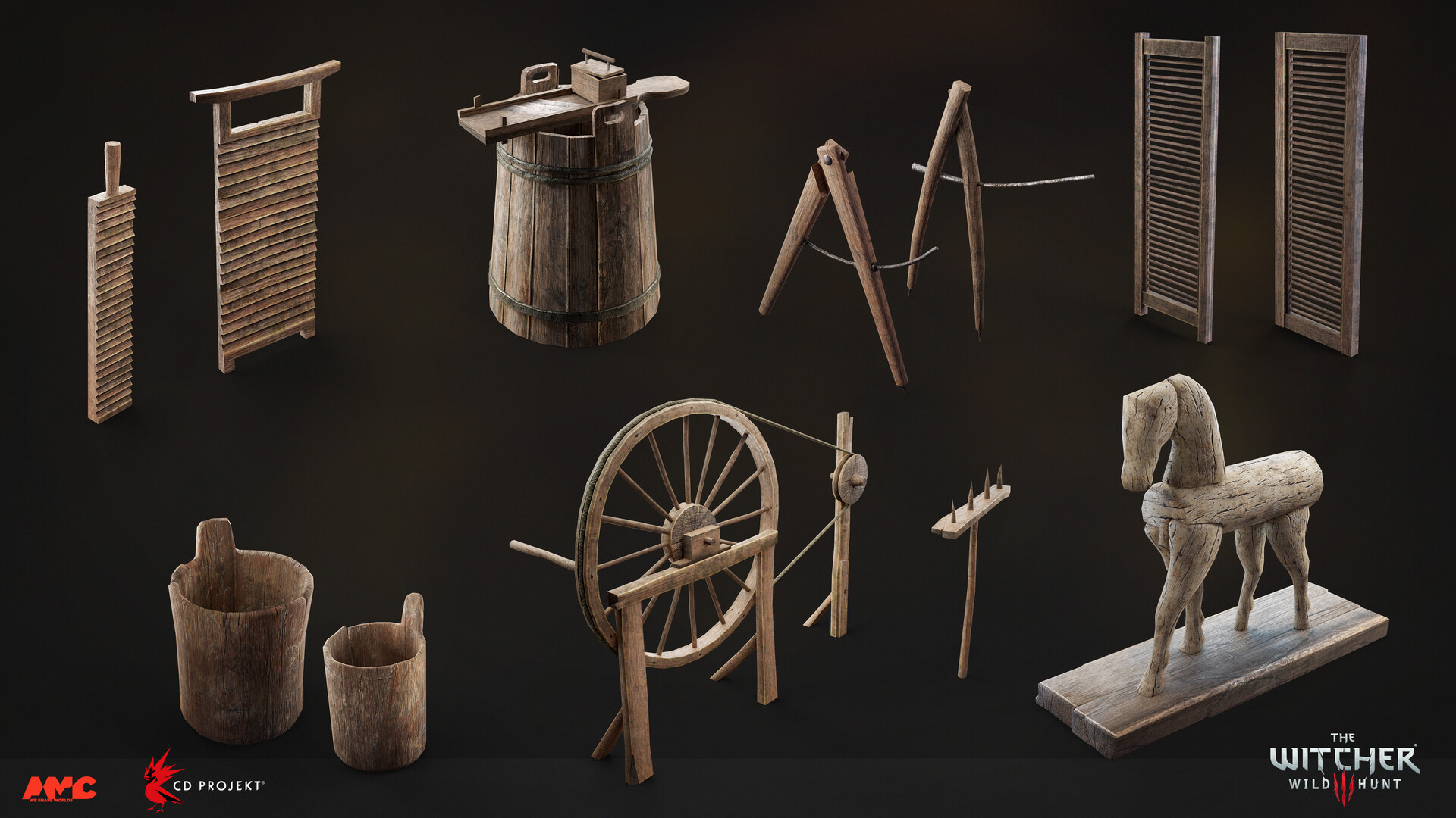 AMC Studio - Witcher 3 - Prop sets